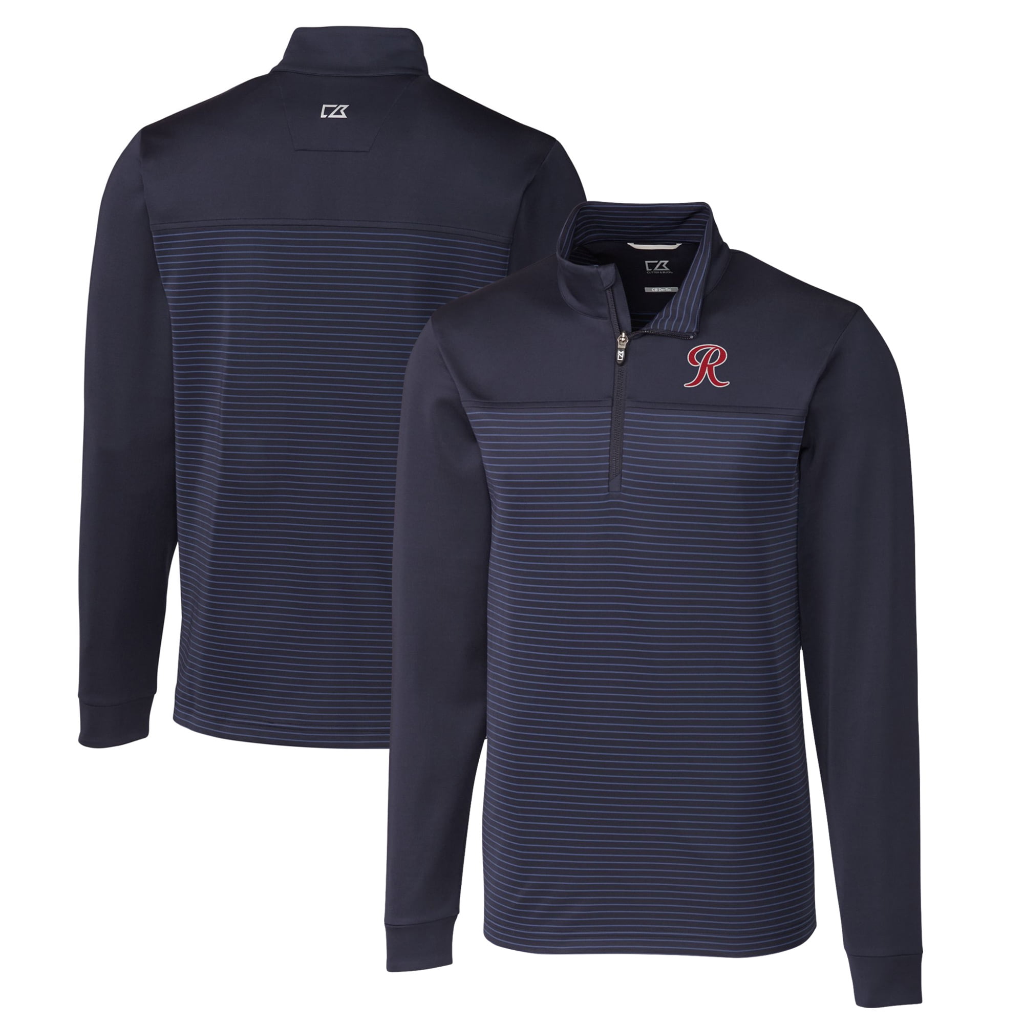 Men's Cutter & Buck Navy Tacoma Rainiers Traverse Stripe Stretch ...