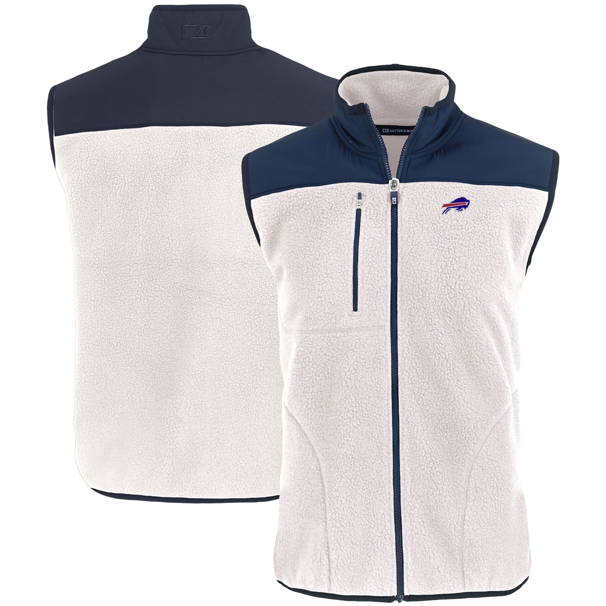 Men's Cutter & Buck Oatmeal Buffalo Bills Primary Mark Cascade Eco ...