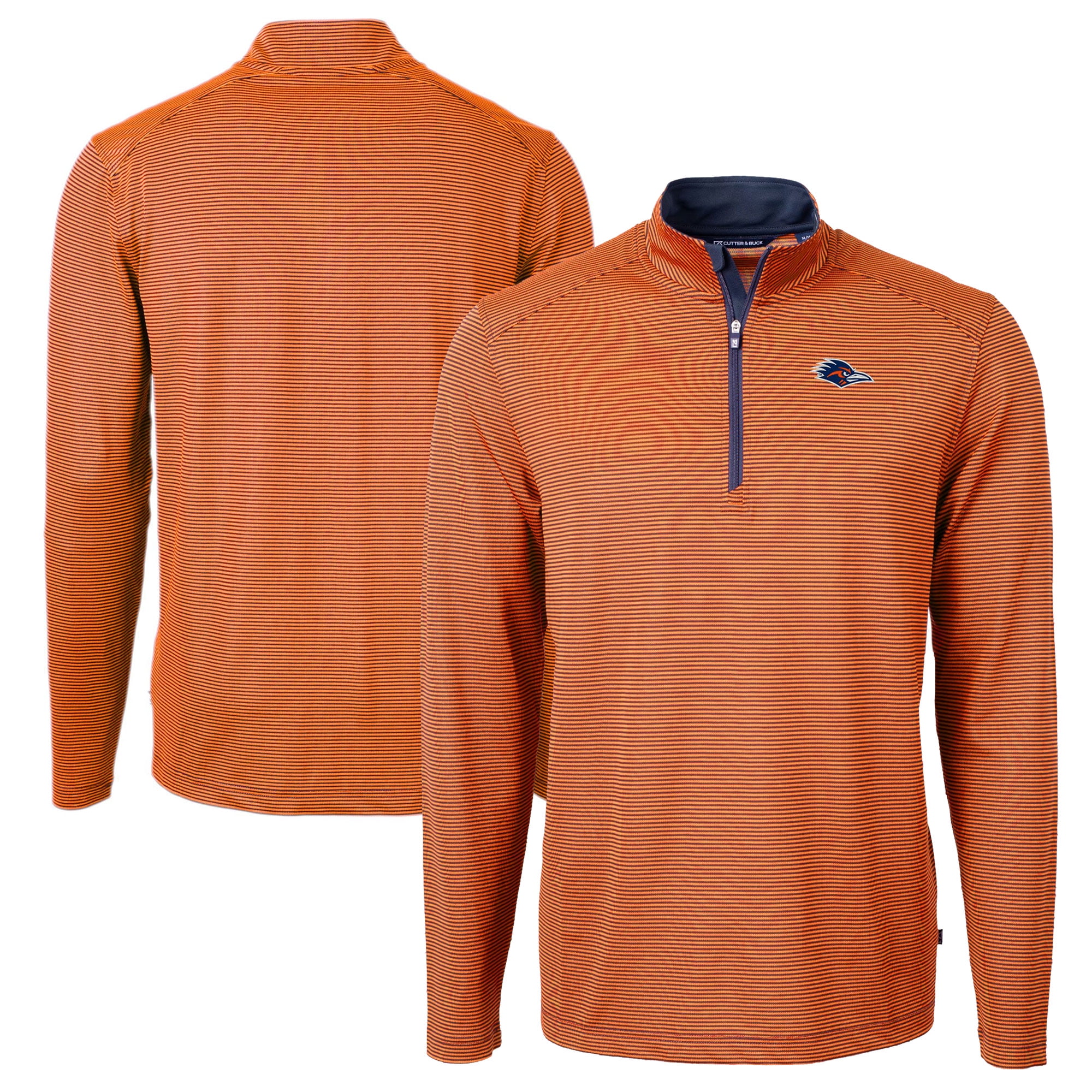 Men's Cutter & Buck Orange UTSA Roadrunners DryTec Virtue Eco Pique ...