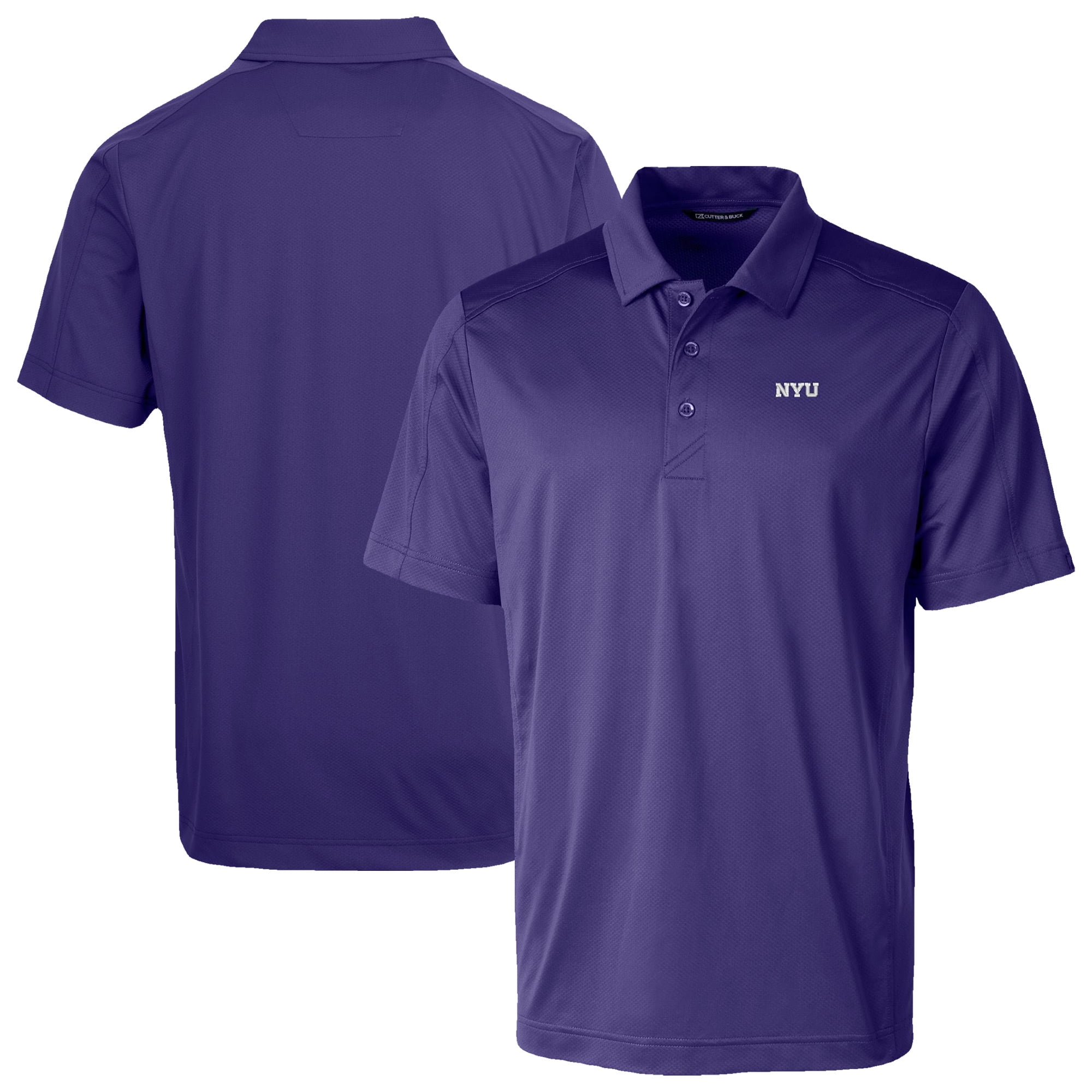 Men's Cutter & Buck Purple NYU Violets Prospect Eco Textured Stretch ...