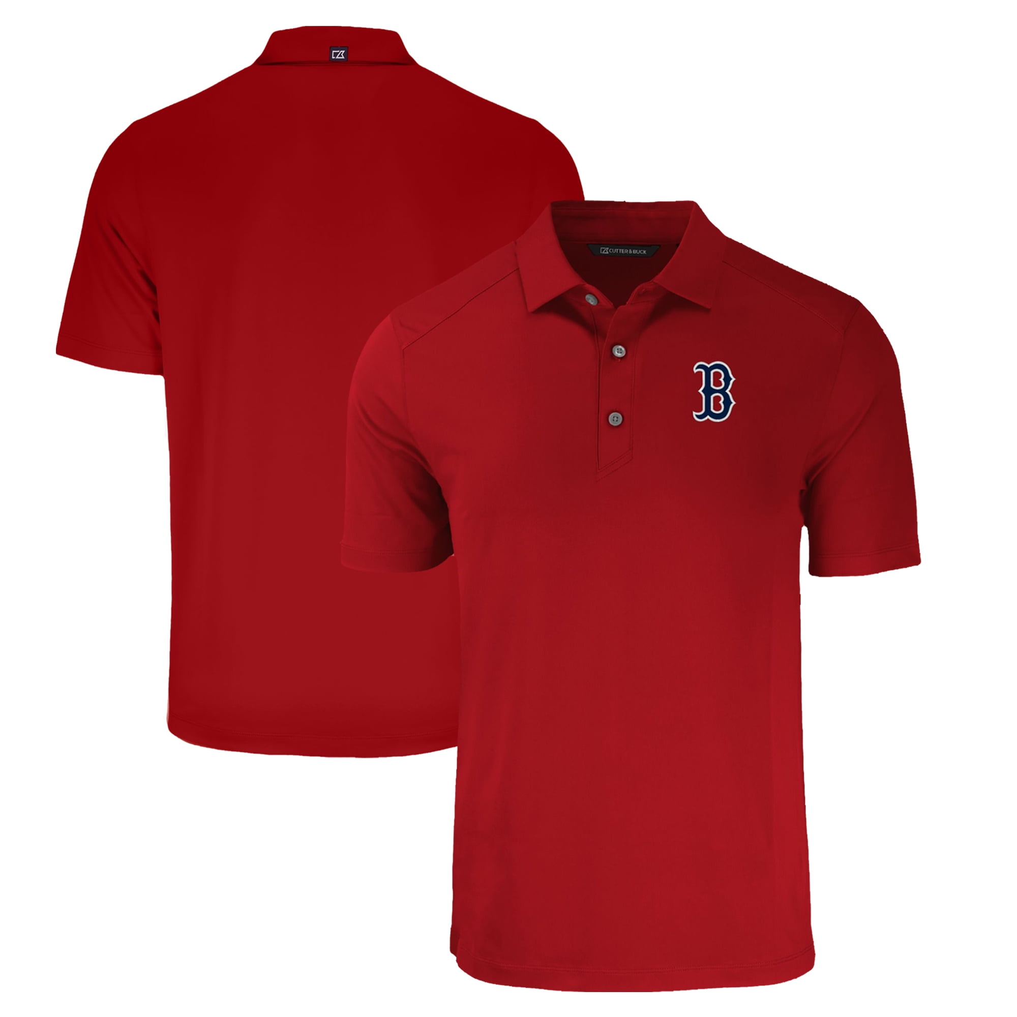 Men's Cutter & Buck Red Boston Red Sox Big & Tall Forge Eco Stretch ...