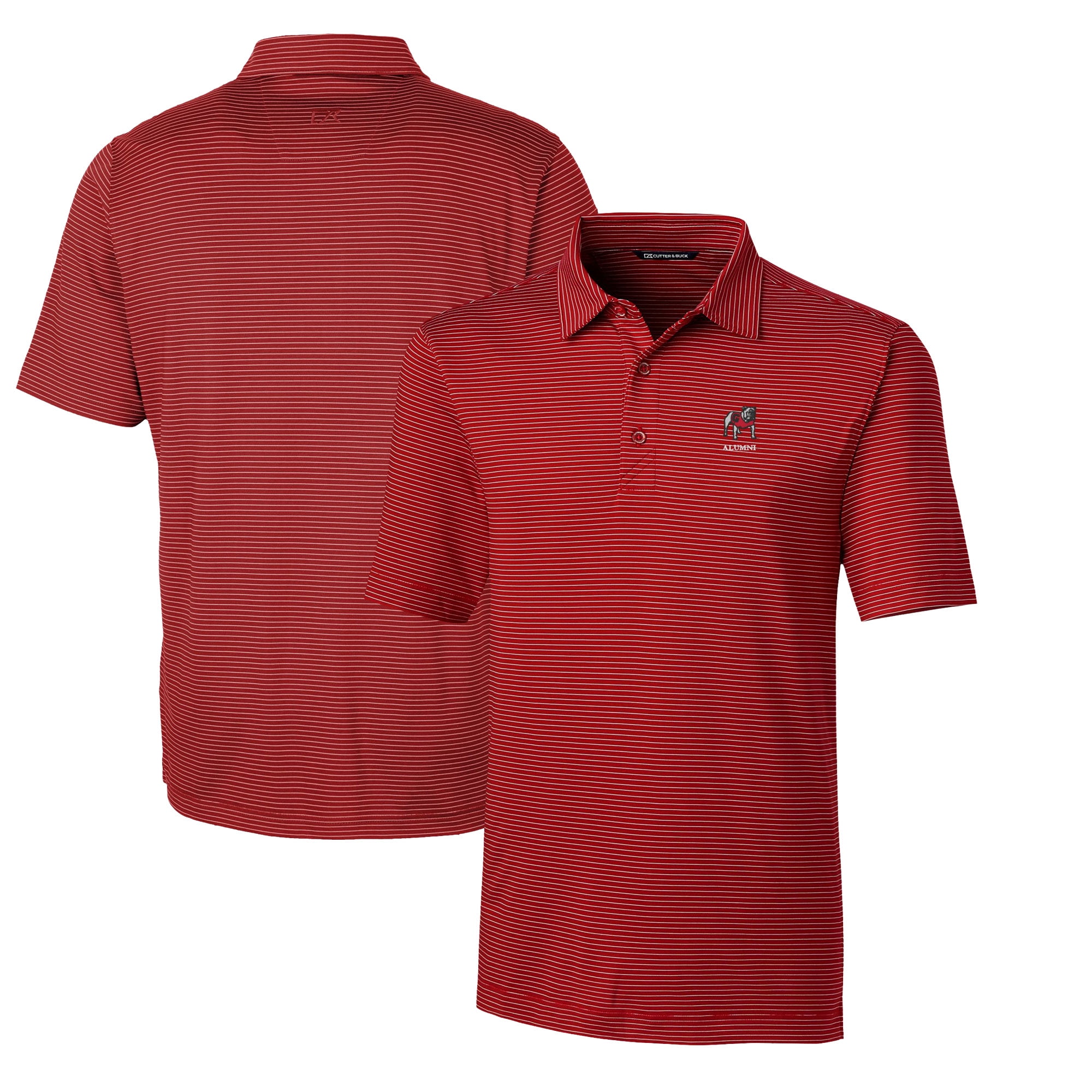 Men's Cutter & Buck Red Georgia Bulldogs Alumni Logo Forge DryTec ...