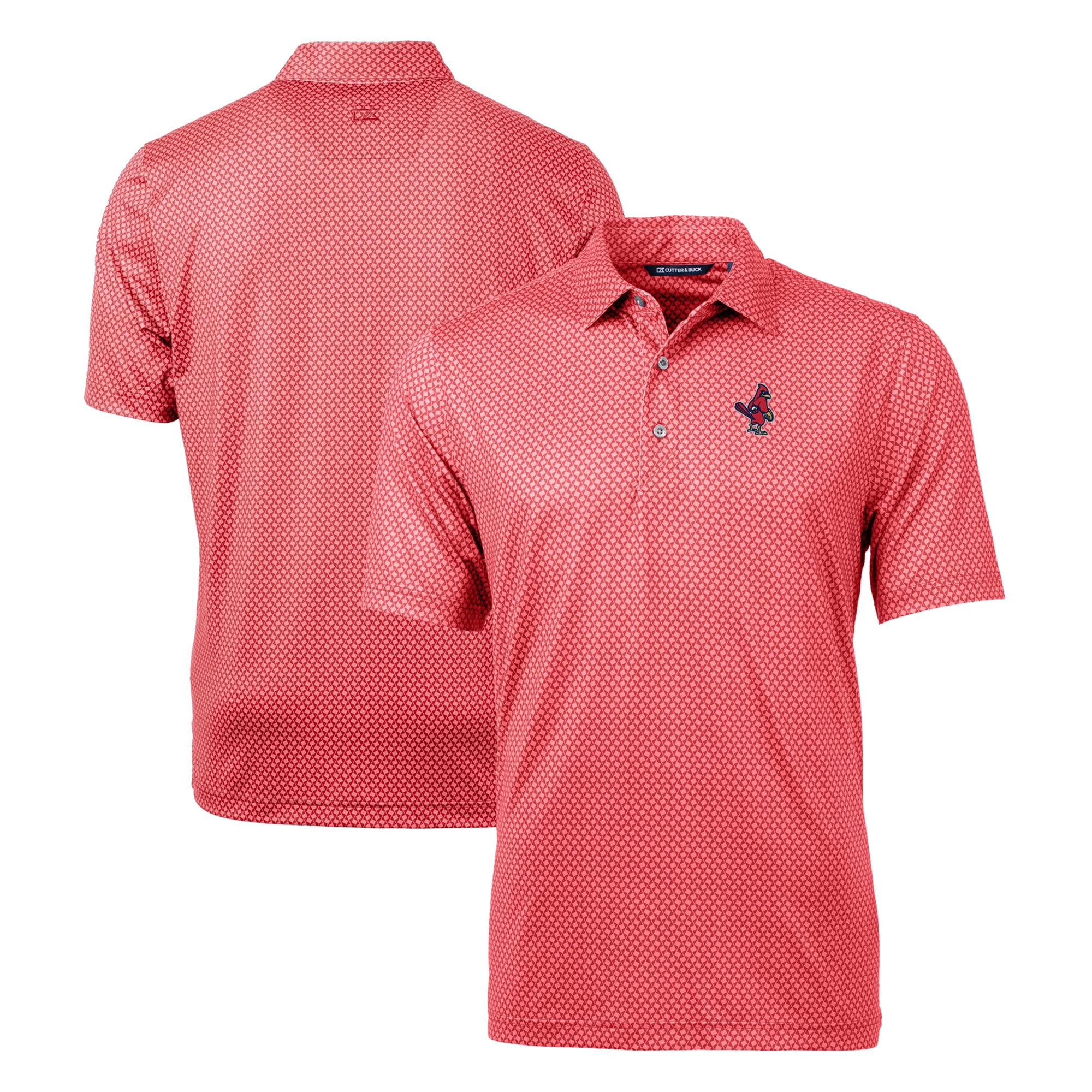 Men's Cutter & Buck Red Memphis Redbirds Big & Tall Pike Banner Print ...