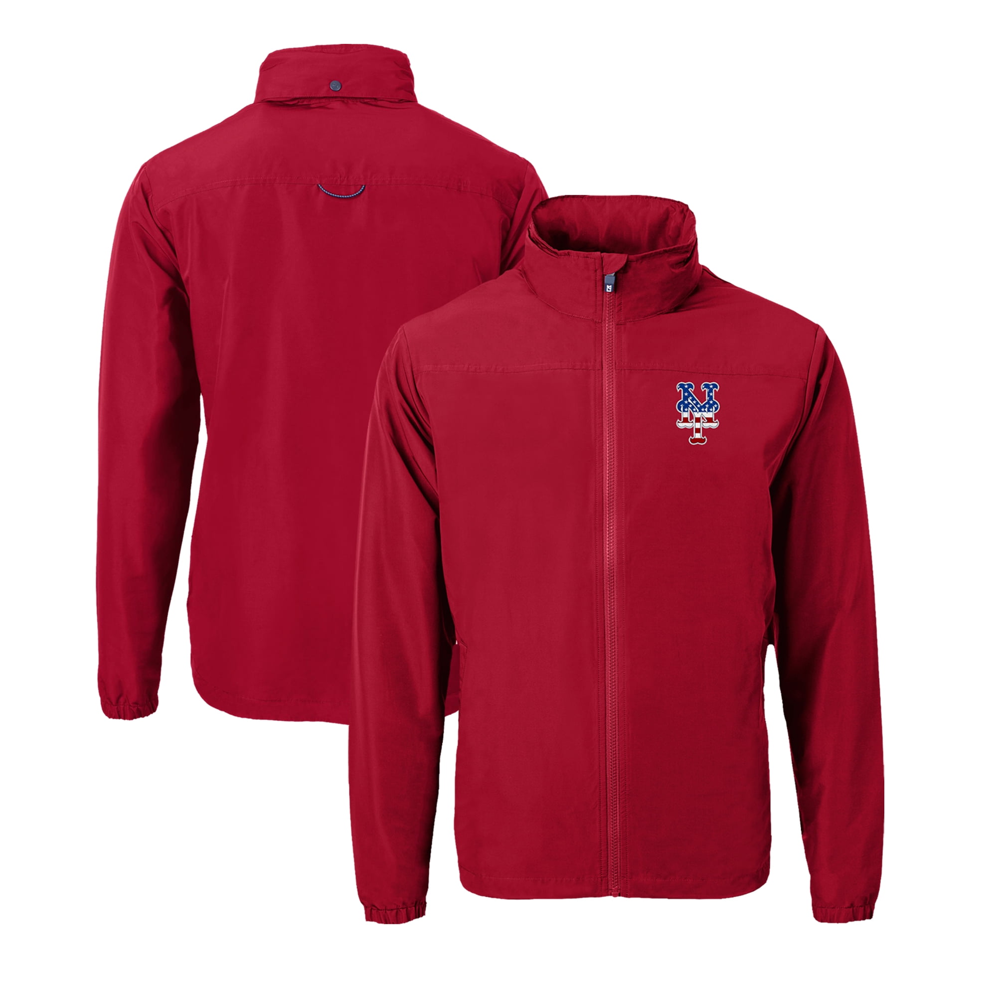 Men's Cutter & Buck Red New York Mets Stars & Stripes Charter Eco ...