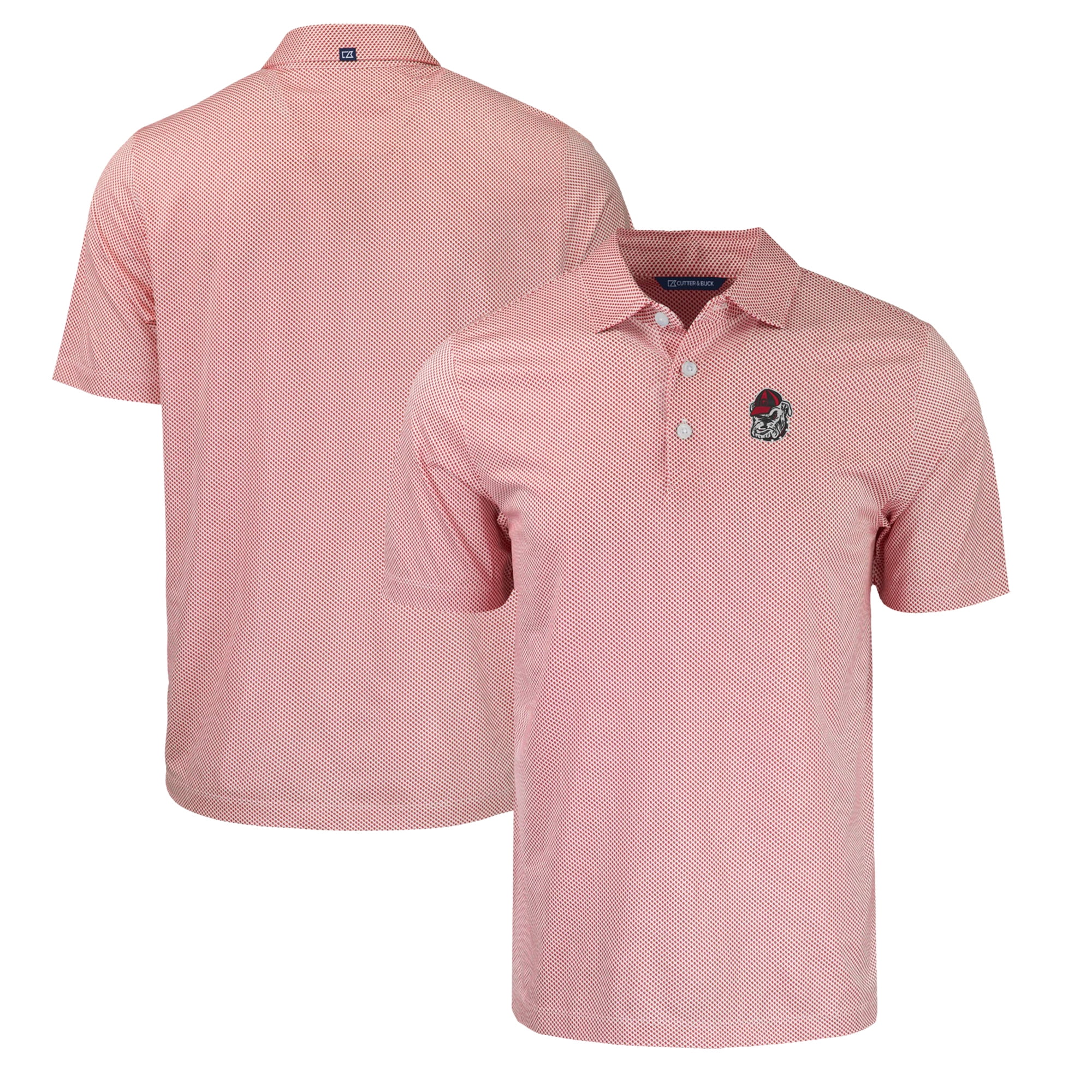 Men's Cutter & Buck Red/White Georgia Bulldogs Pike Eco Symmetry Print ...