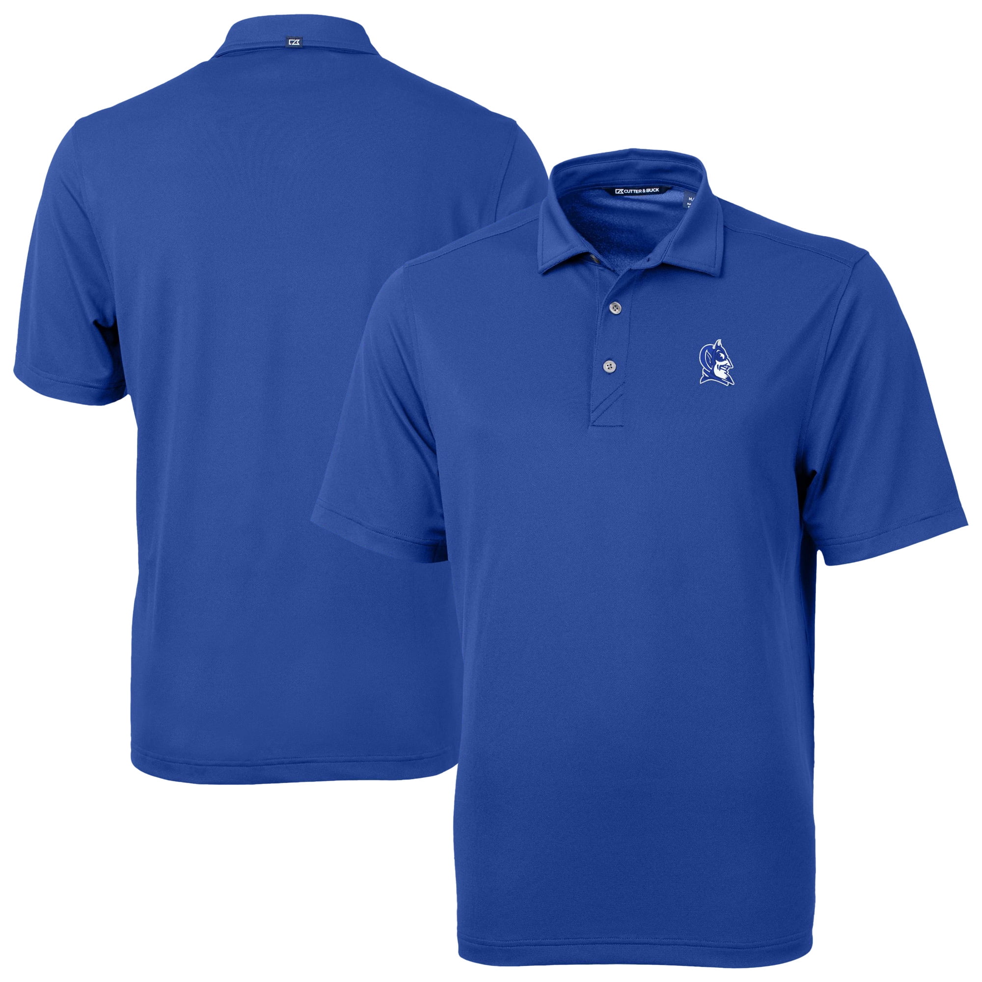 Men's Cutter & Buck Royal Duke Blue Devils Virtue Eco Pique Recycled ...