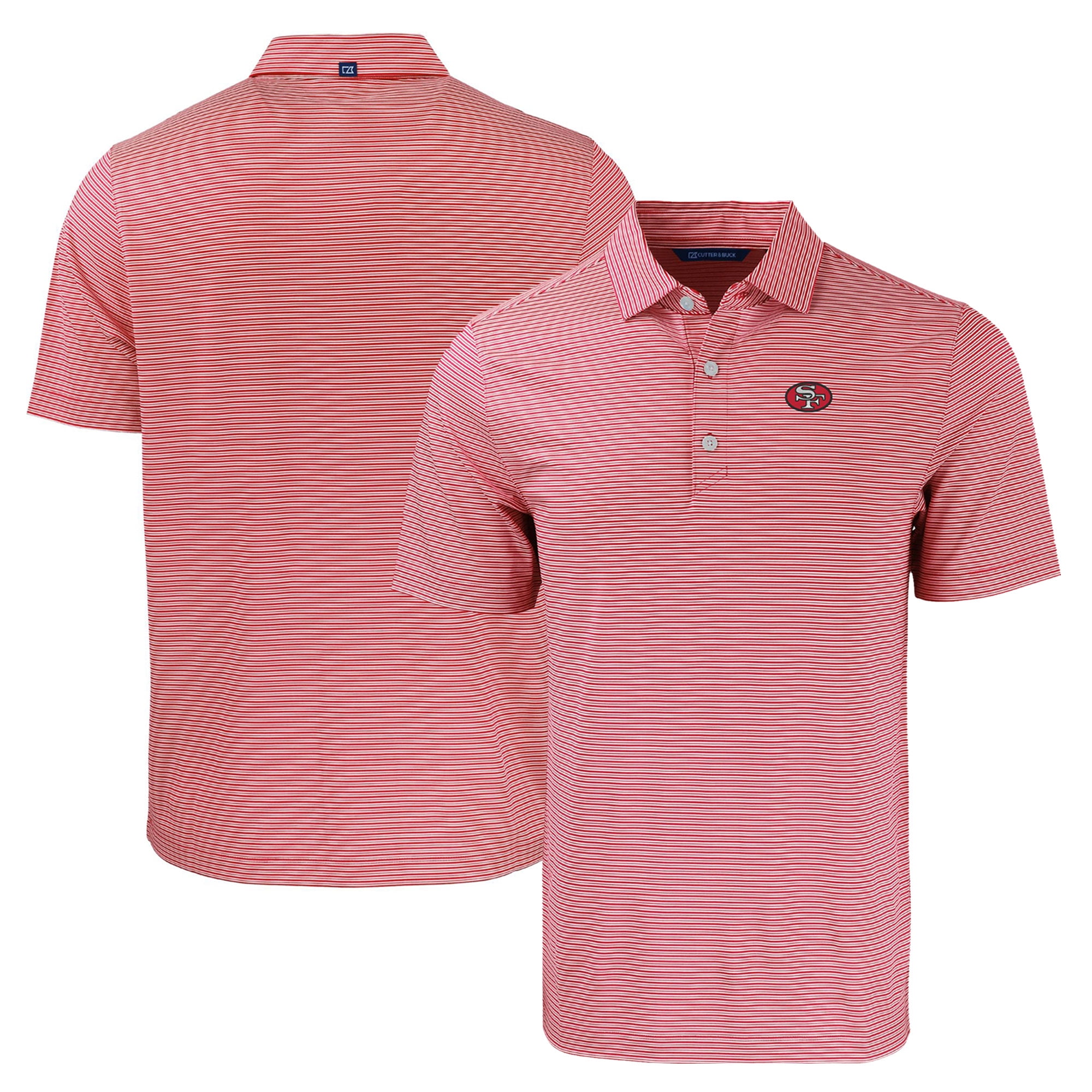 Men's Cutter & Buck Scarlet/White San Francisco 49ers Throwback Forge ...