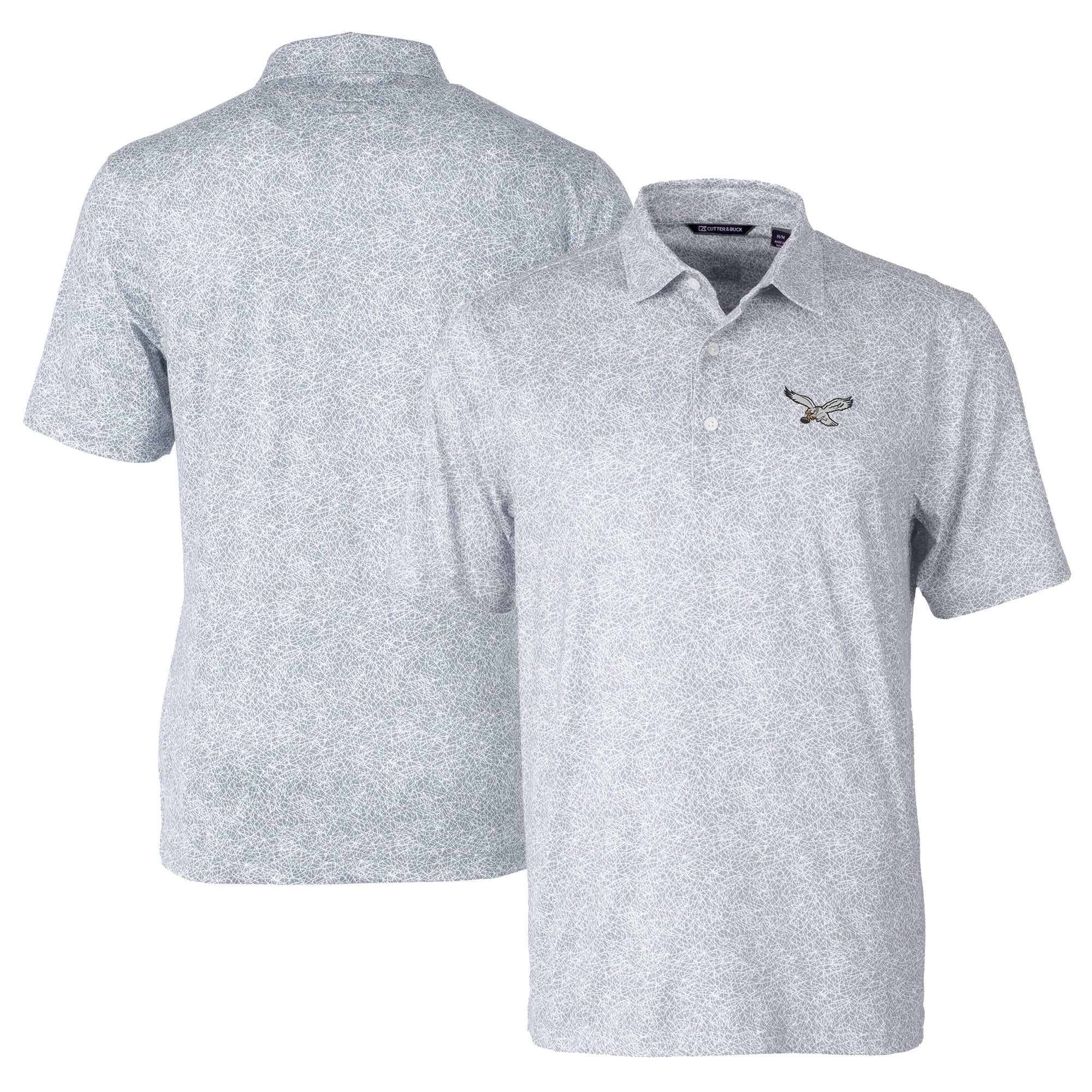 Men's Cutter & Buck Silver Philadelphia Eagles Pike Constellation Print ...