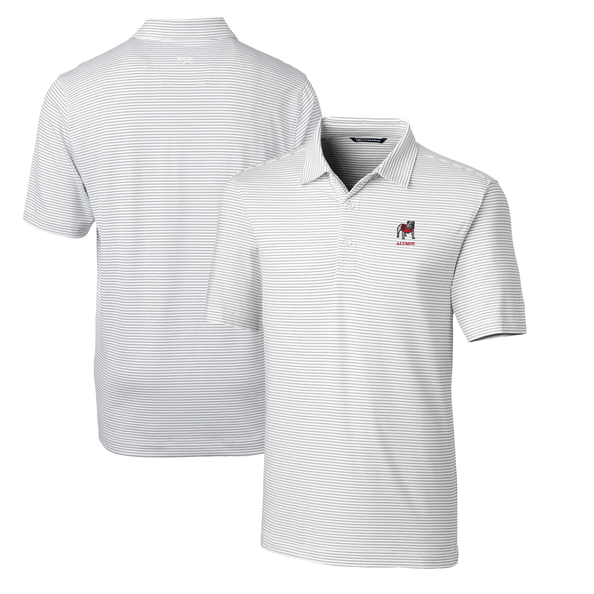 Men's Cutter & Buck White Georgia Bulldogs Alumni Logo Forge DryTec ...