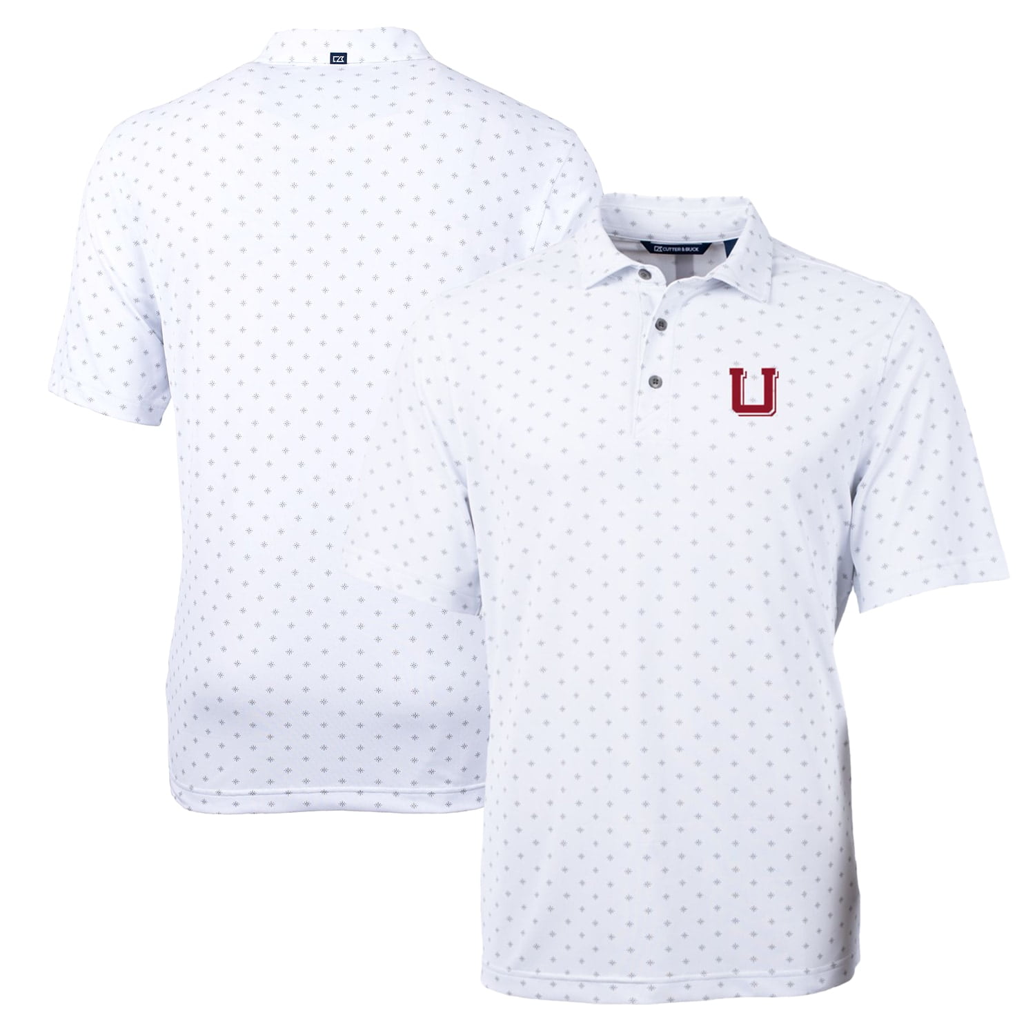 Men's Cutter & Buck White Utah Utes Team Big & Tall Virtue Eco Pique ...