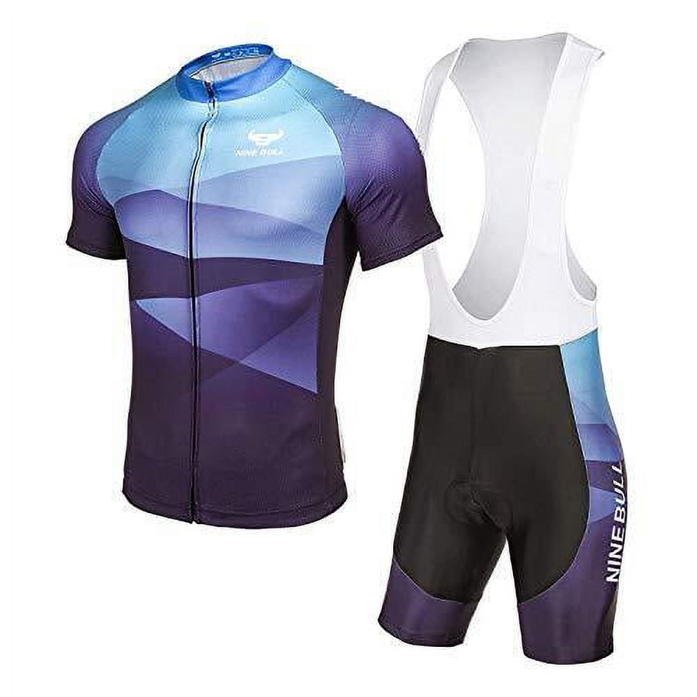Men's Cycling Jersey Set - Reflective Quick-Dry Biking Shirt and 3D ...