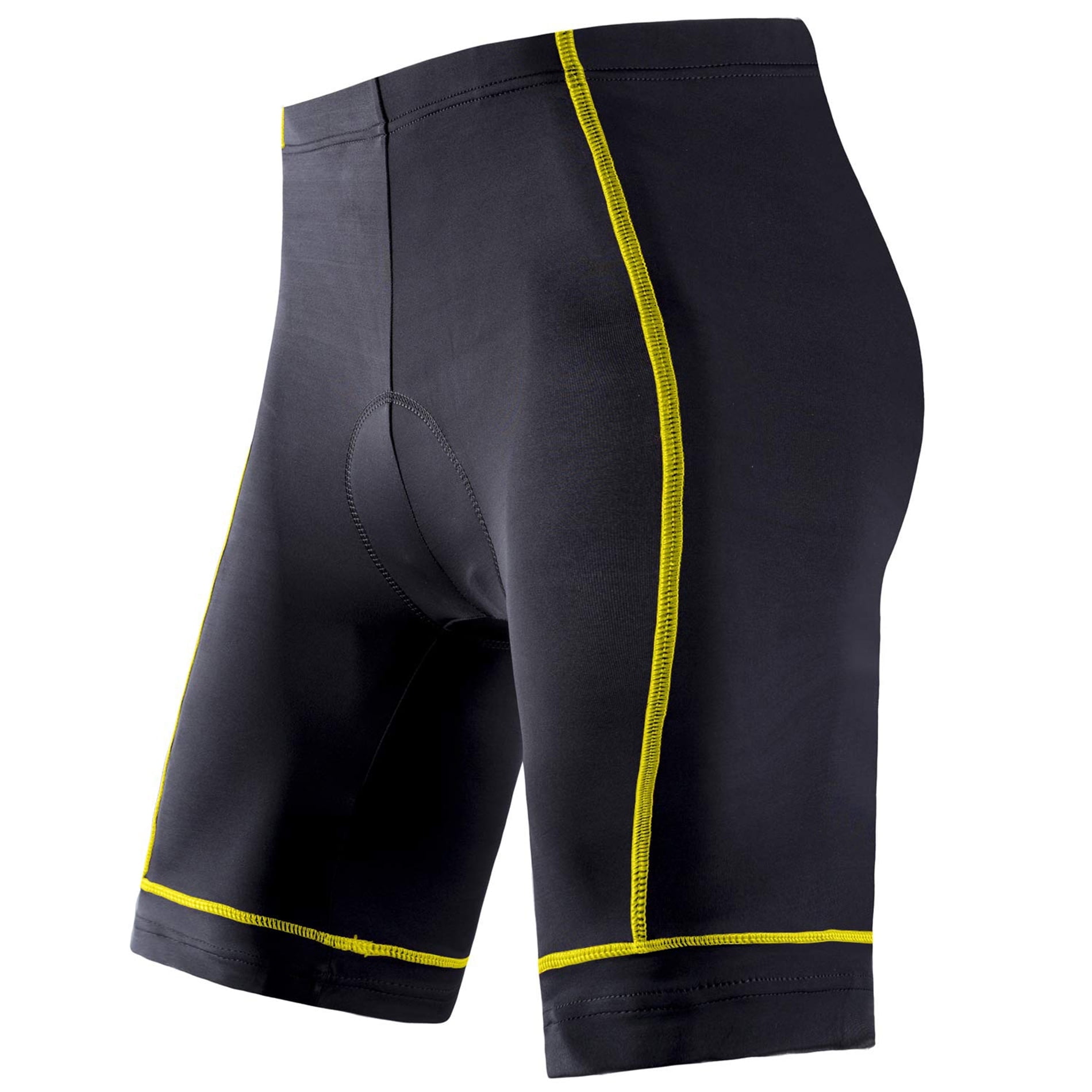 Men’s Cycling Shorts with 4D Padded Mountain Bike Riding Pants Bicycling Tights Yellow XL ...