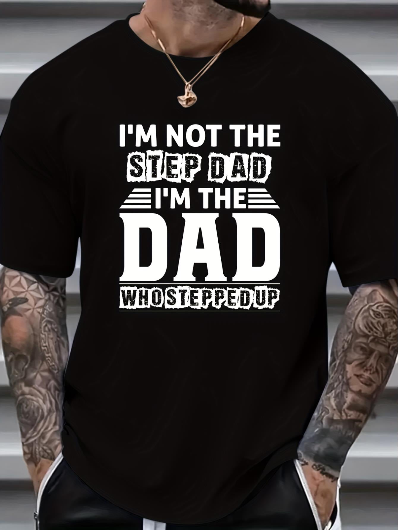 Men's "DAD" Graphic Print T-shirt For Summer, Men's ClothingFather's ...