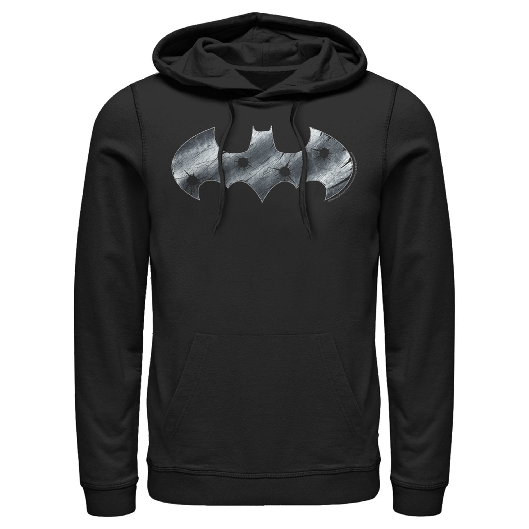 Men's DC Comics Batman Steel Logo Hoodie Color: Black Size: S - Walmart.com