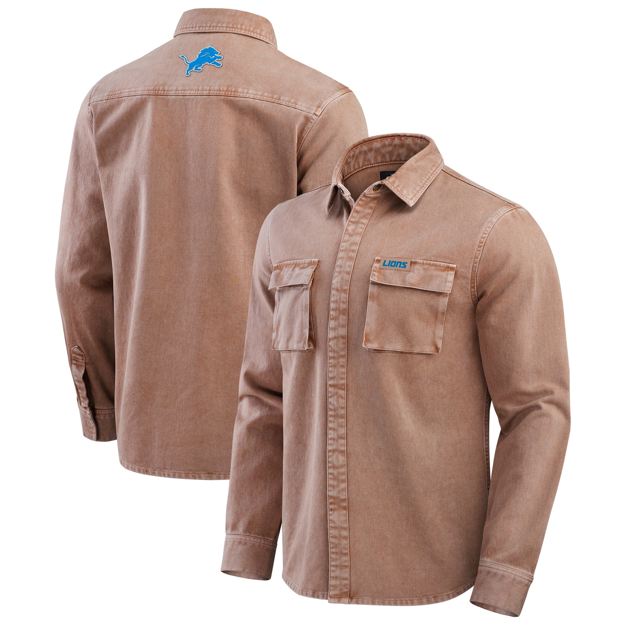 Men's Darius Rucker Collection by Fanatics Brown Detroit Lions Garment ...