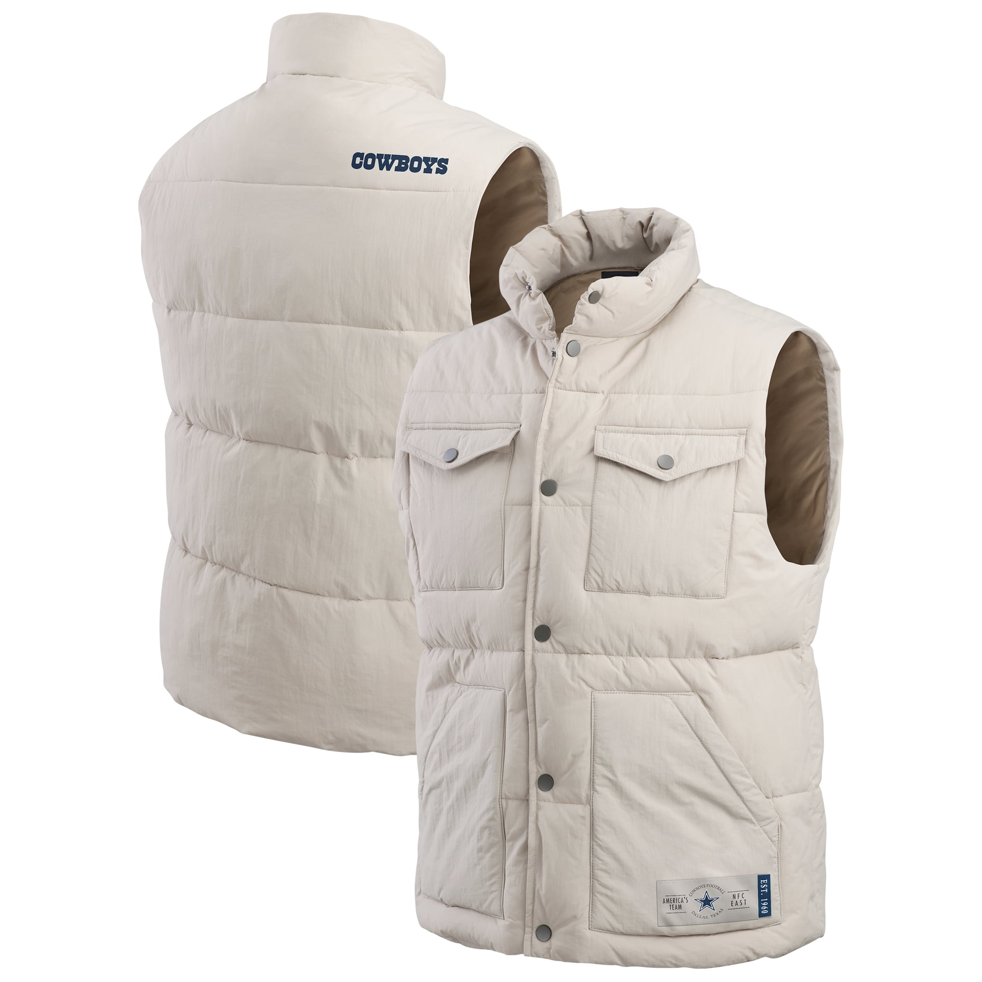 Men's Darius Rucker Collection by Fanatics Tan Dallas Cowboys Puffer ...