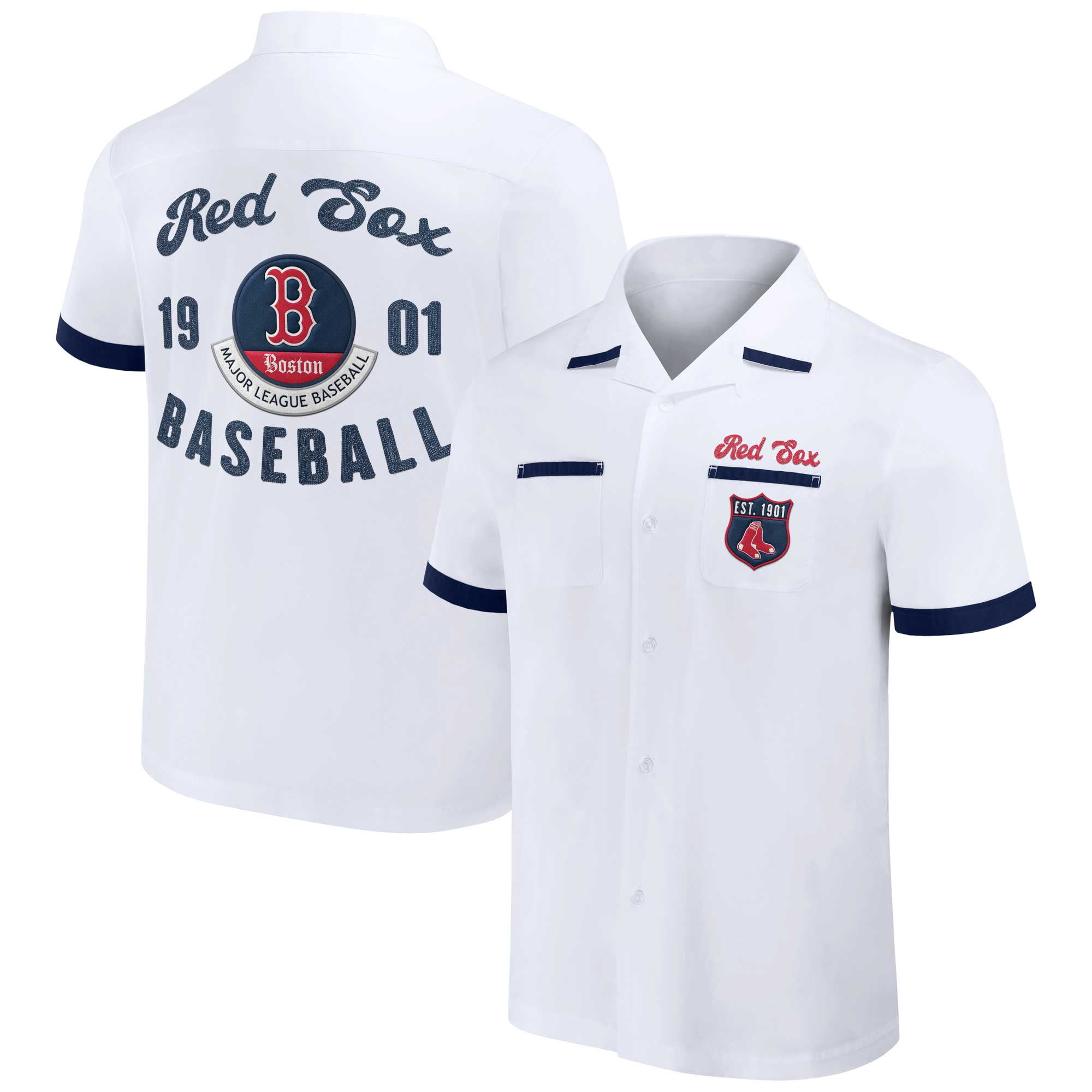 Men's Darius Rucker Collection by Fanatics White Boston Red Sox Bowling ...