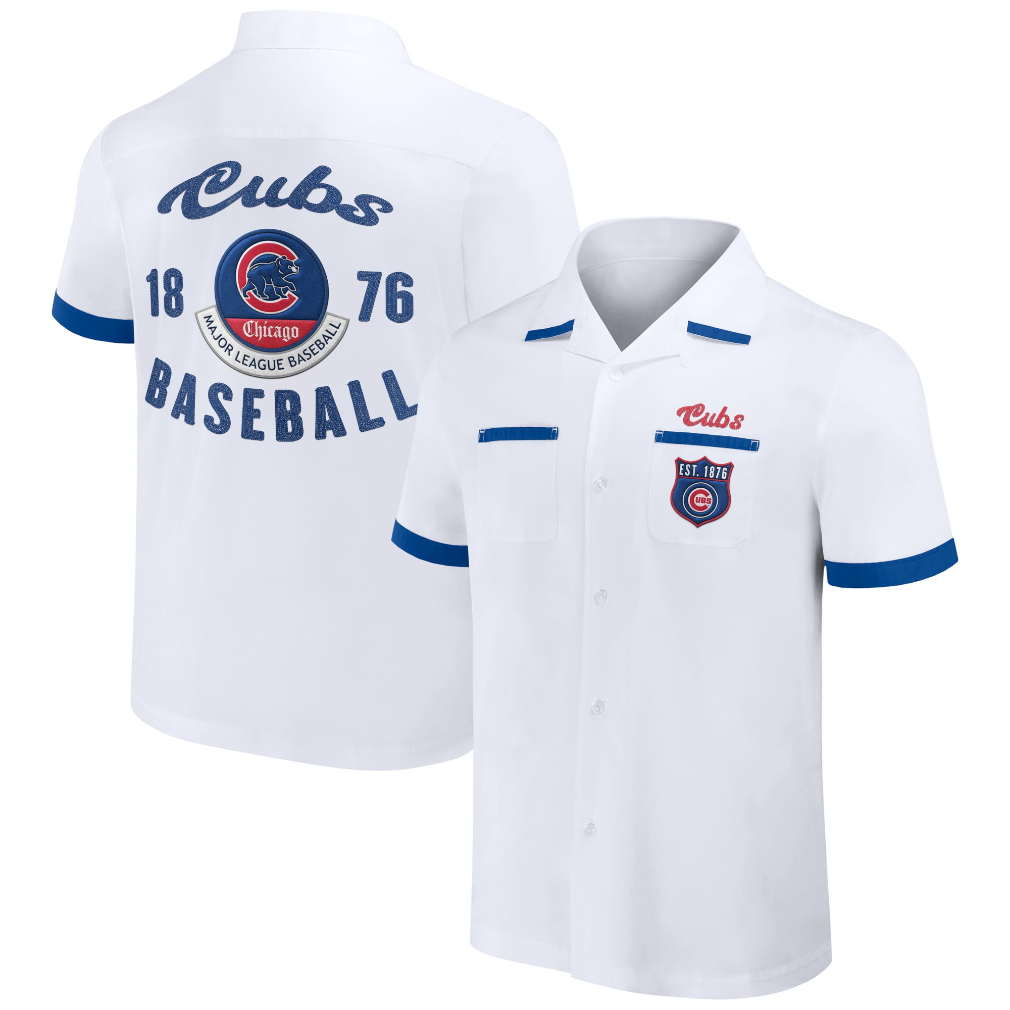 Men's Darius Rucker Collection by Fanatics White Chicago Cubs Bowling ...