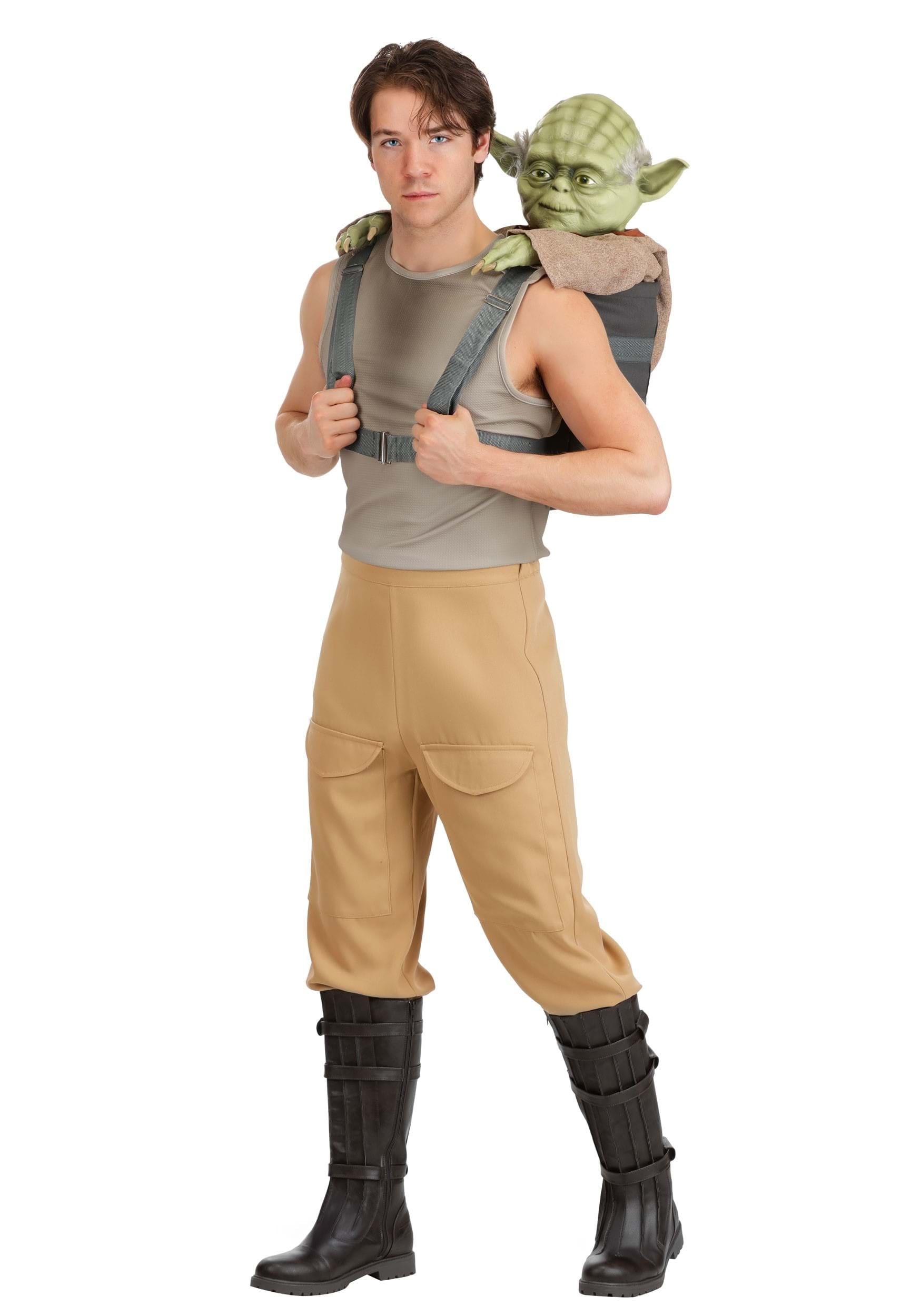 Men's Deluxe Star Wars Luke Skywalker with Yoda Costume - Walmart.com