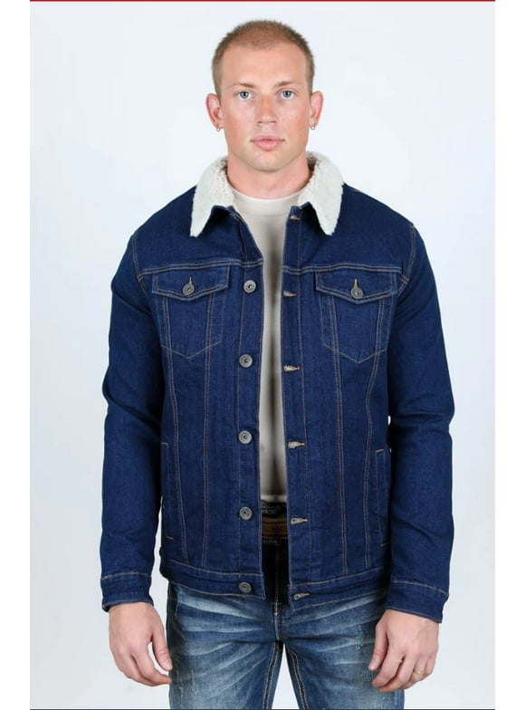 Mens Fleece Lined Denim Jacket