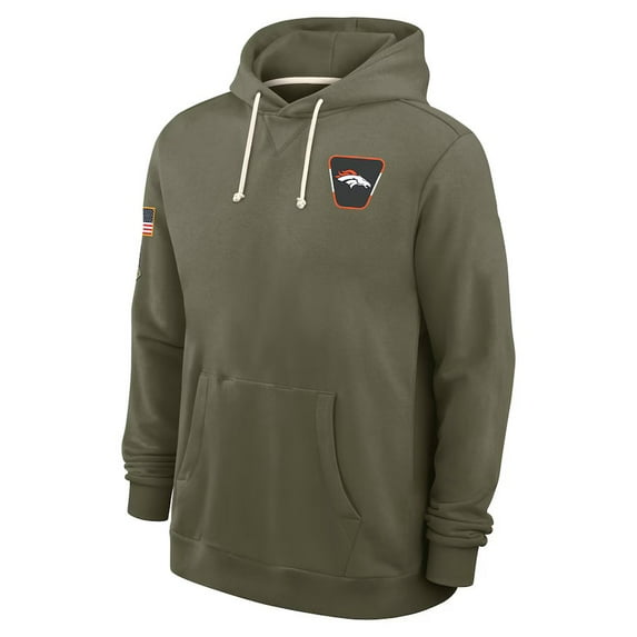 Men's Denver Olive 2025 Salute to Service Sideline Standard Fleece ...