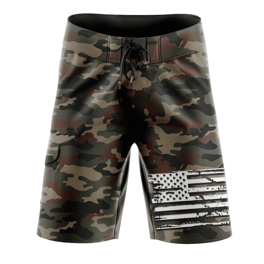 Men's Desert Camo Board Shorts, Decorated in The USA - Walmart.com