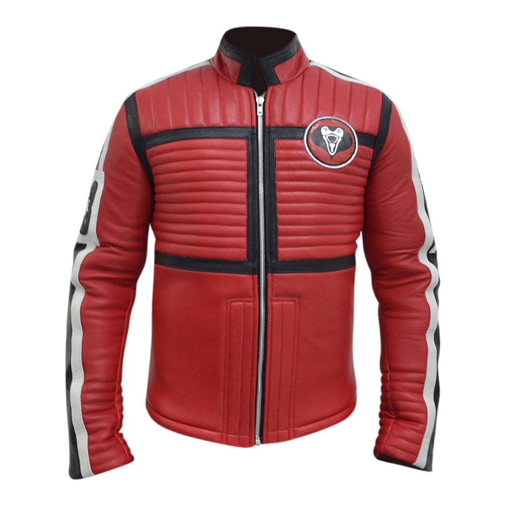 Men's Designer Red Chemical Romance Kobra Geniun Leather Jacket ...
