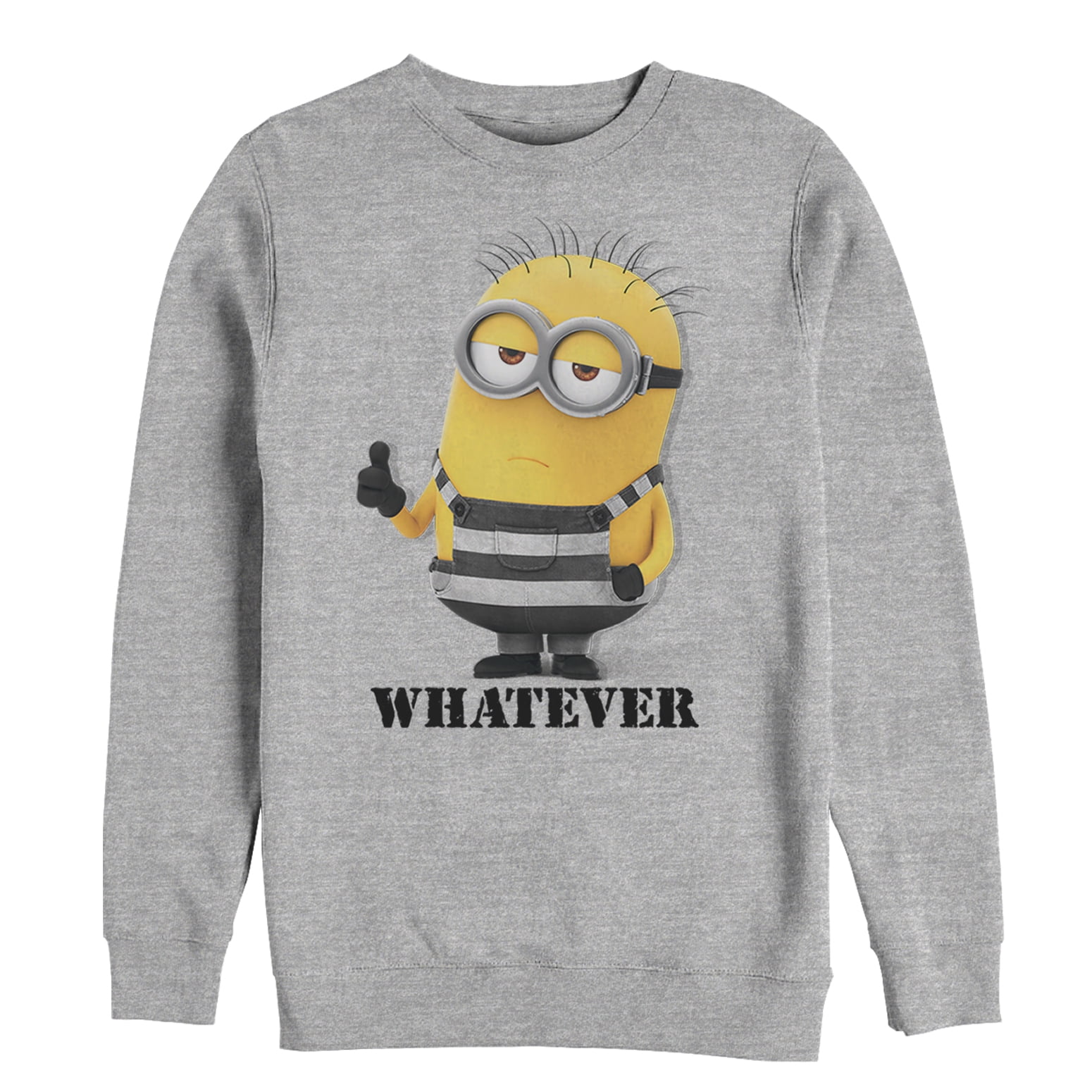 Men's Despicable Me 3 Minion Whatever Prisoner Sweatshirt Athletic ...