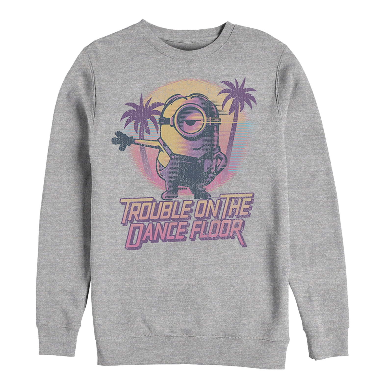 Men's Despicable Me 3 Minions Dance Floor Sweatshirt Athletic Heather ...