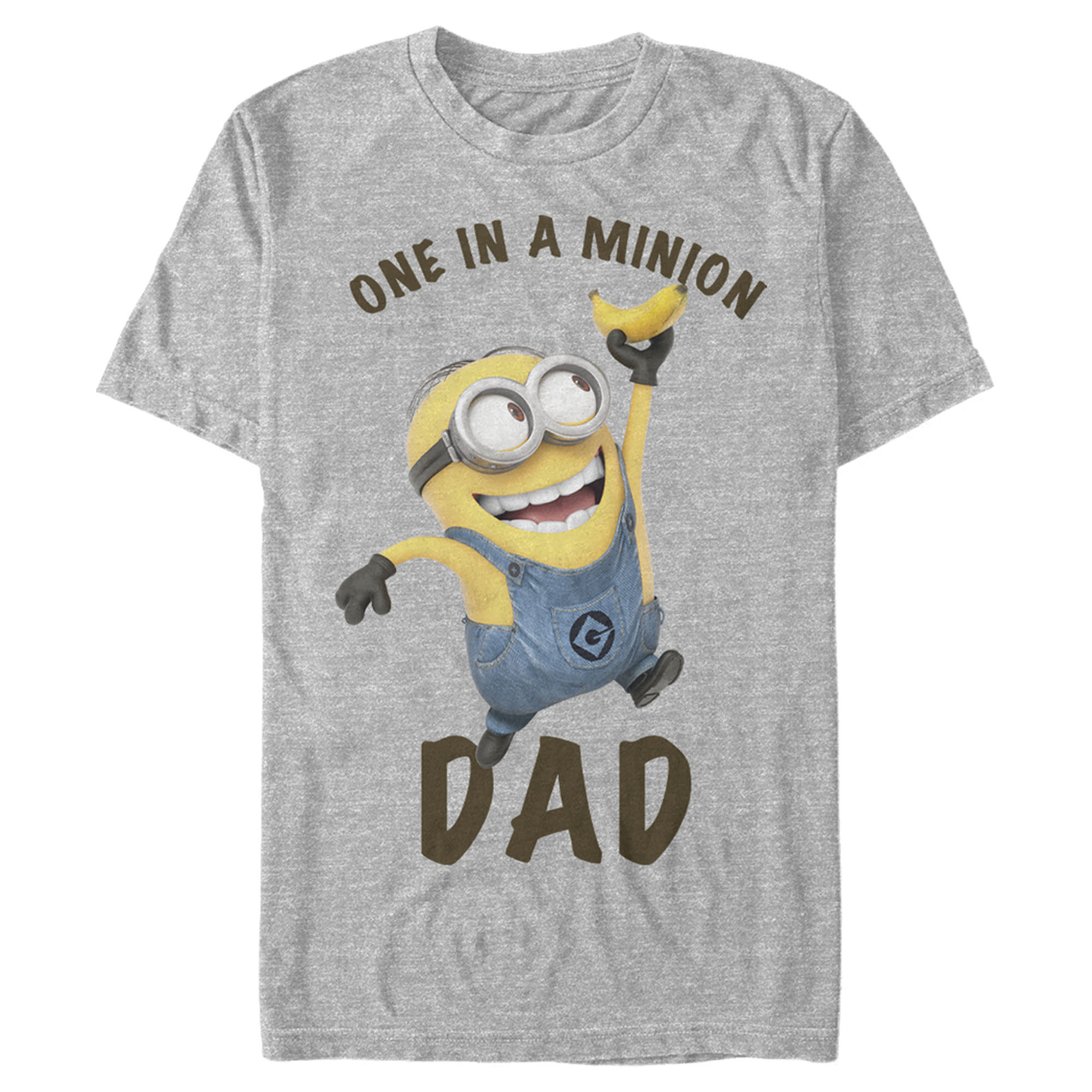 Men's Despicable Me Dave One in a Minion Dad Graphic Tee Athletic ...