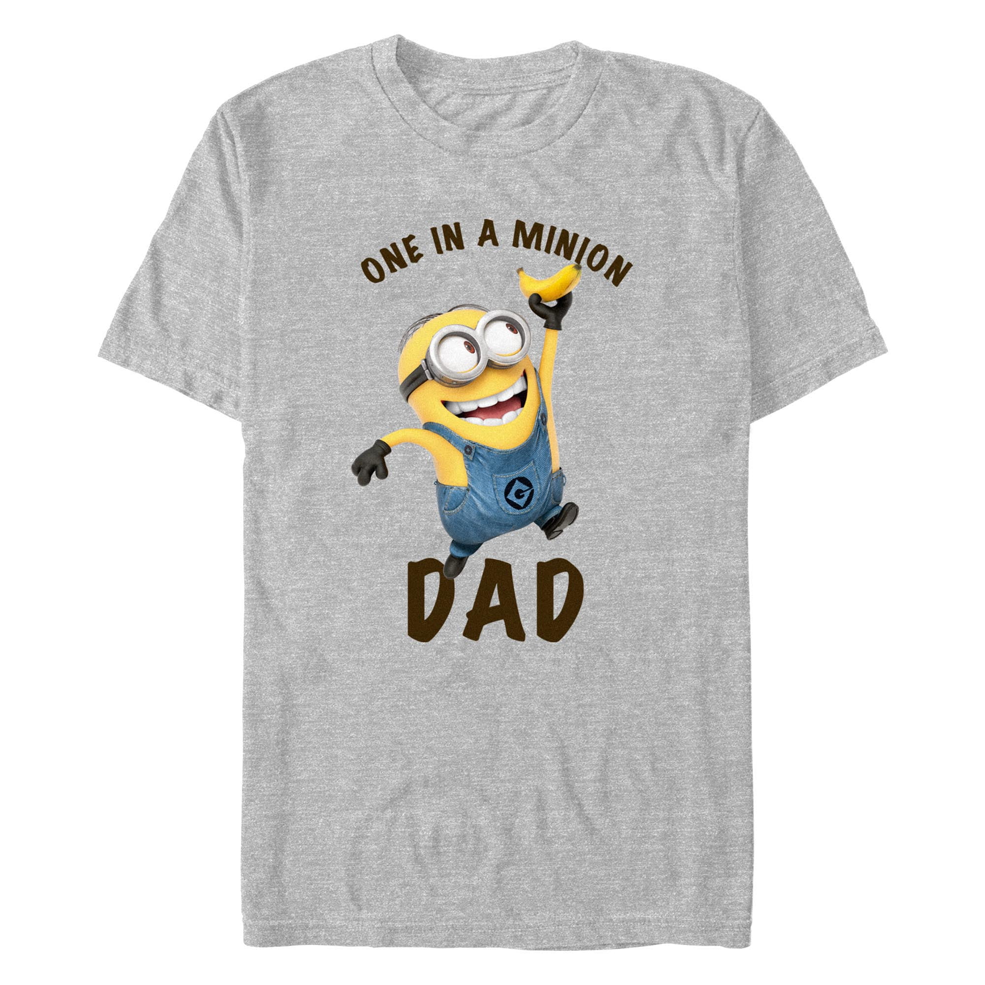 Men's Despicable Me Dave One in a Minion Dad Graphic Tee Athletic ...
