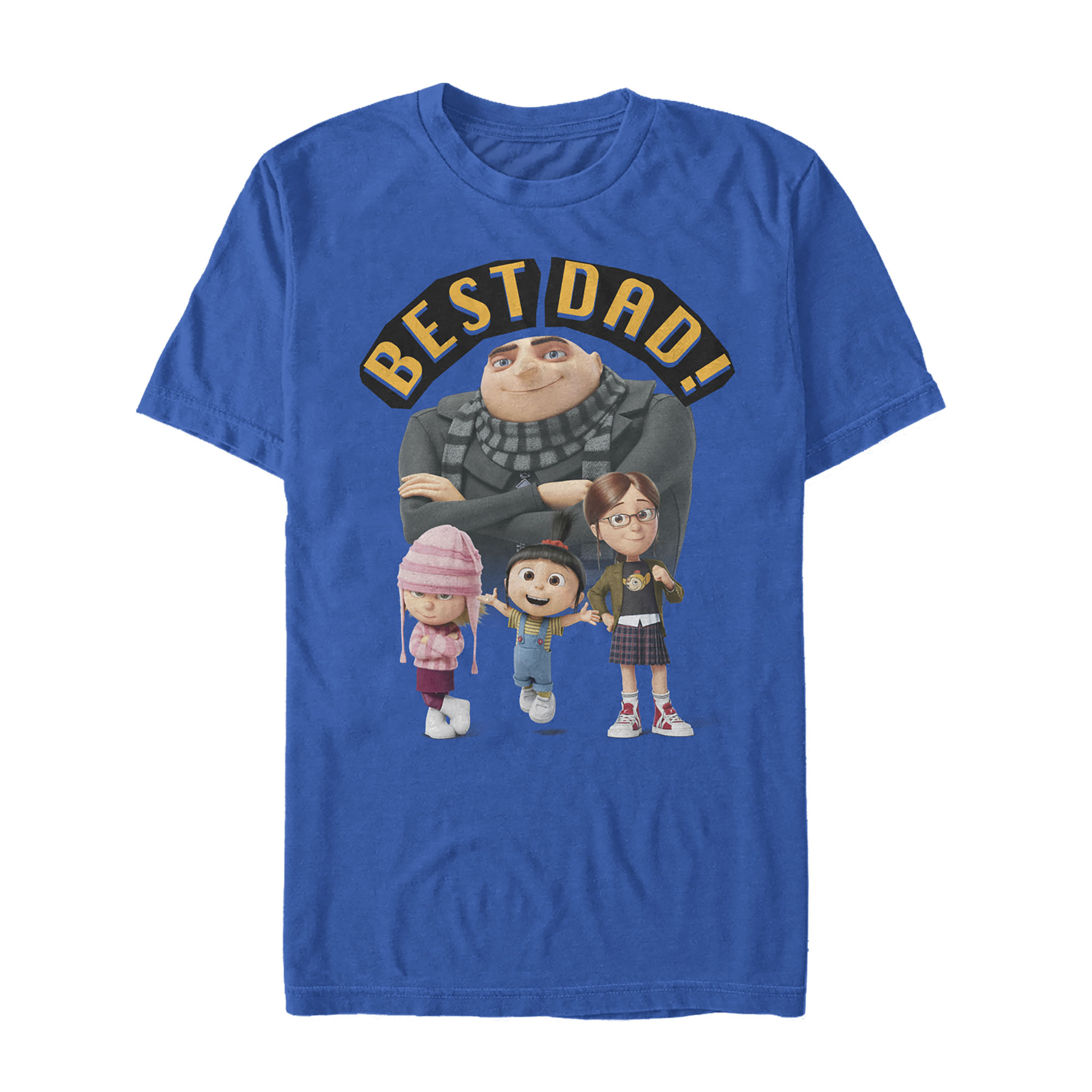 Men's Despicable Me Father's Day Best Dad Graphic Tee Royal Blue Medium ...