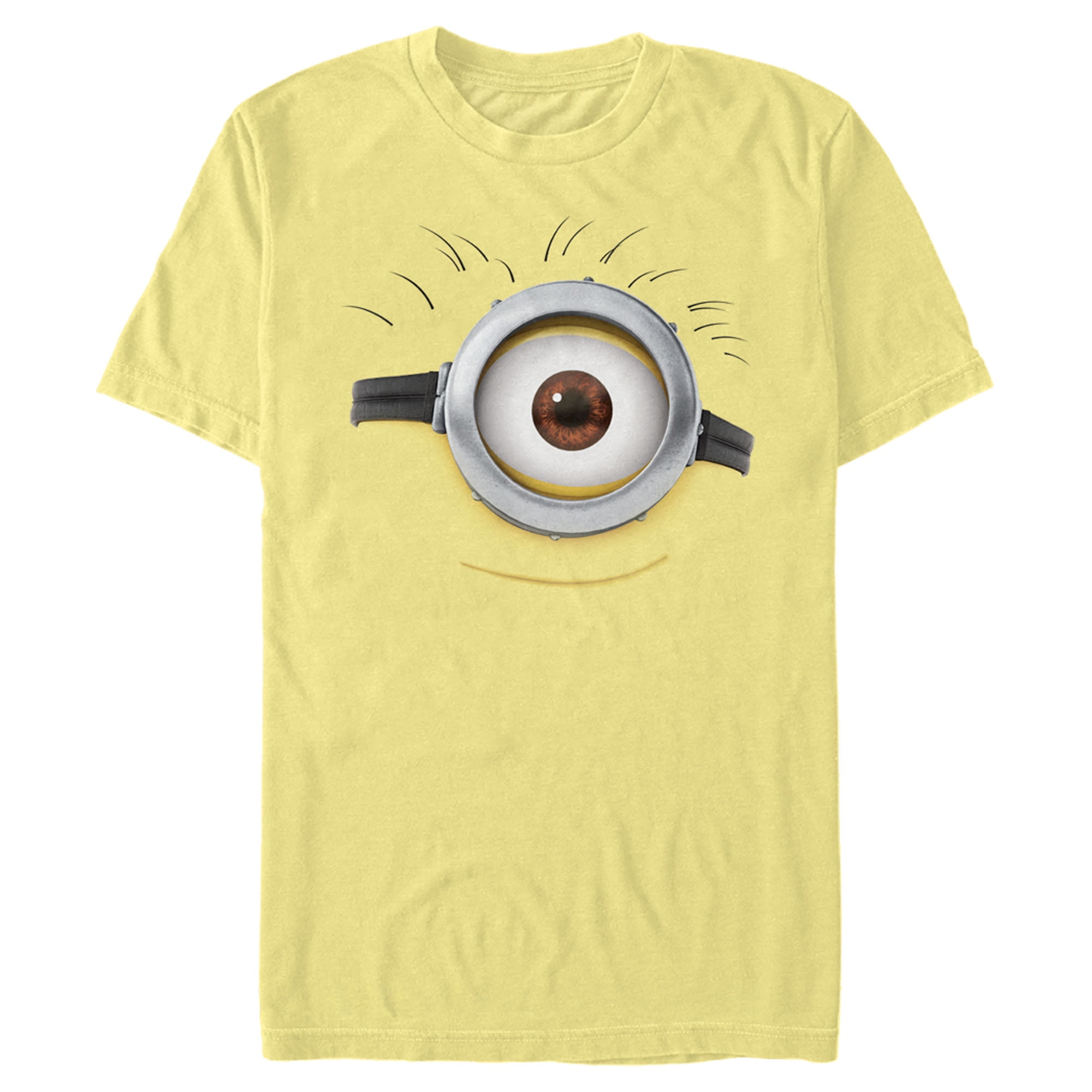 Men's Despicable Me Minions Carl Side Smile Big Face Graphic Tee Banana ...
