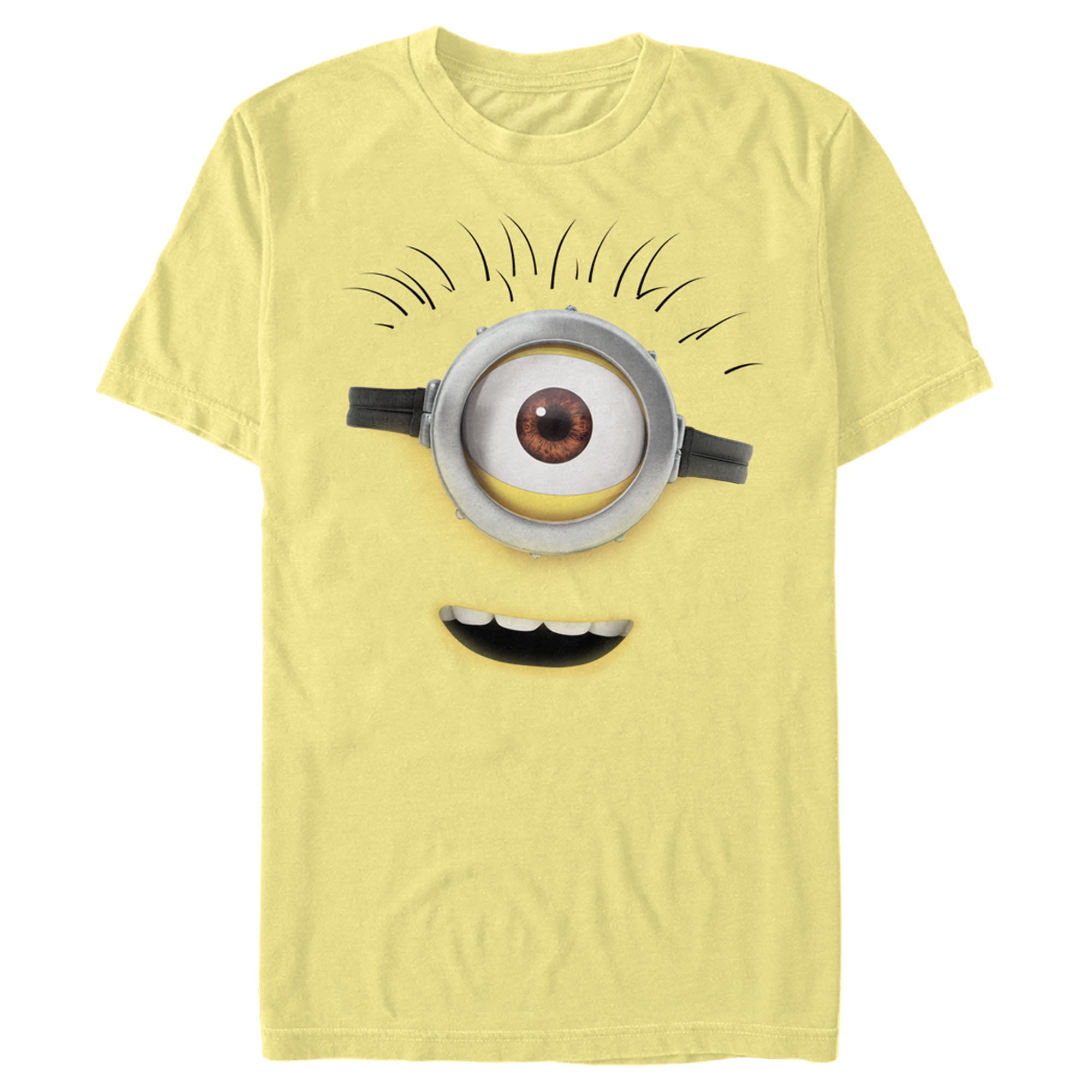 Men's Despicable Me Minions Kevin In Awe Big Face Graphic Tee Banana ...