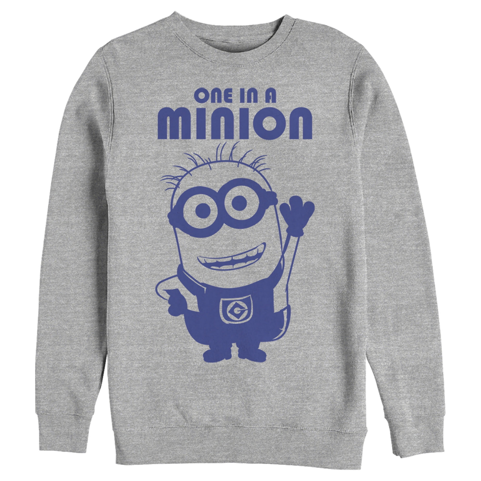 Men's Despicable Me One in Minion Wave Sweatshirt Athletic Heather ...