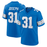 Men's Detroit Joseph 31 Blue Sports Player Game Stitched Name Number T ...