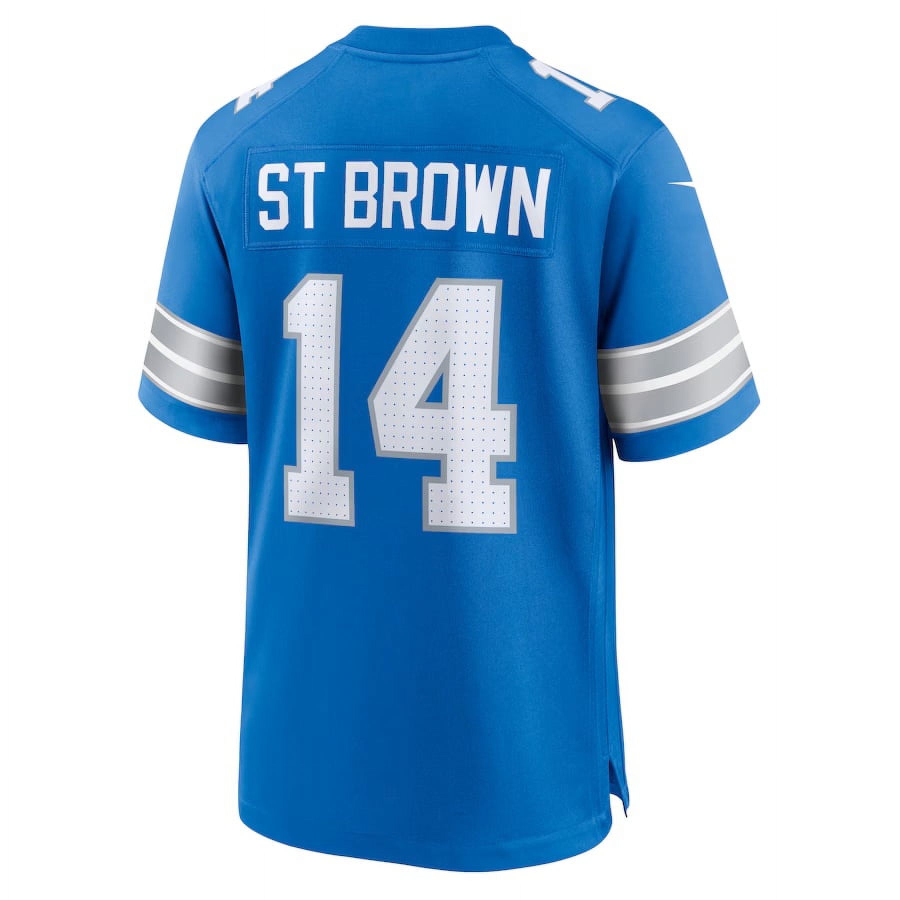 Men's Detroit_Lion_s American Football Clothing Tops Amon-Ra_St. Brown ...
