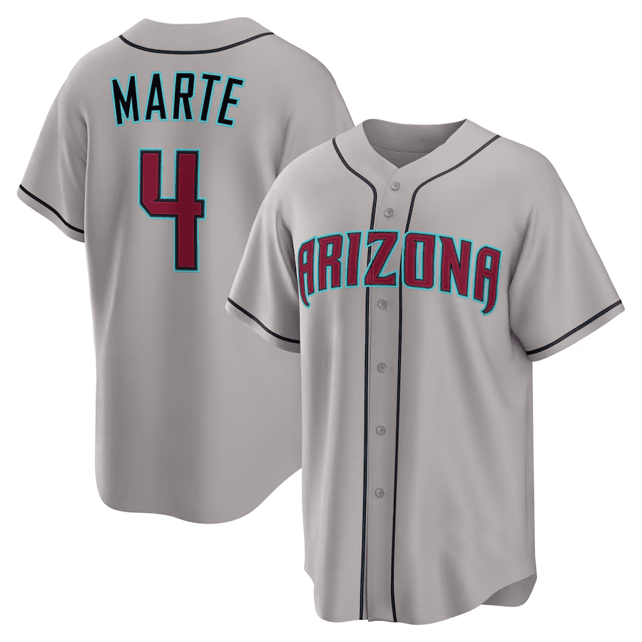 Men's Diamondbacks Ketel Marte#4 Jersey Fan Jersey Baseball Team Player ...