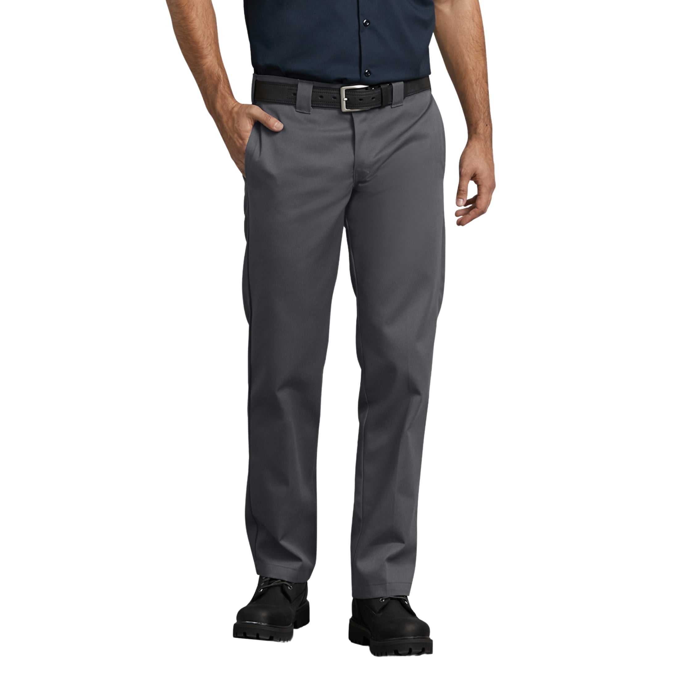 Dickies Men's 873 Slim Fit Work Pants Durable FLEX Stretch Fabric Professional Work Trousers ...