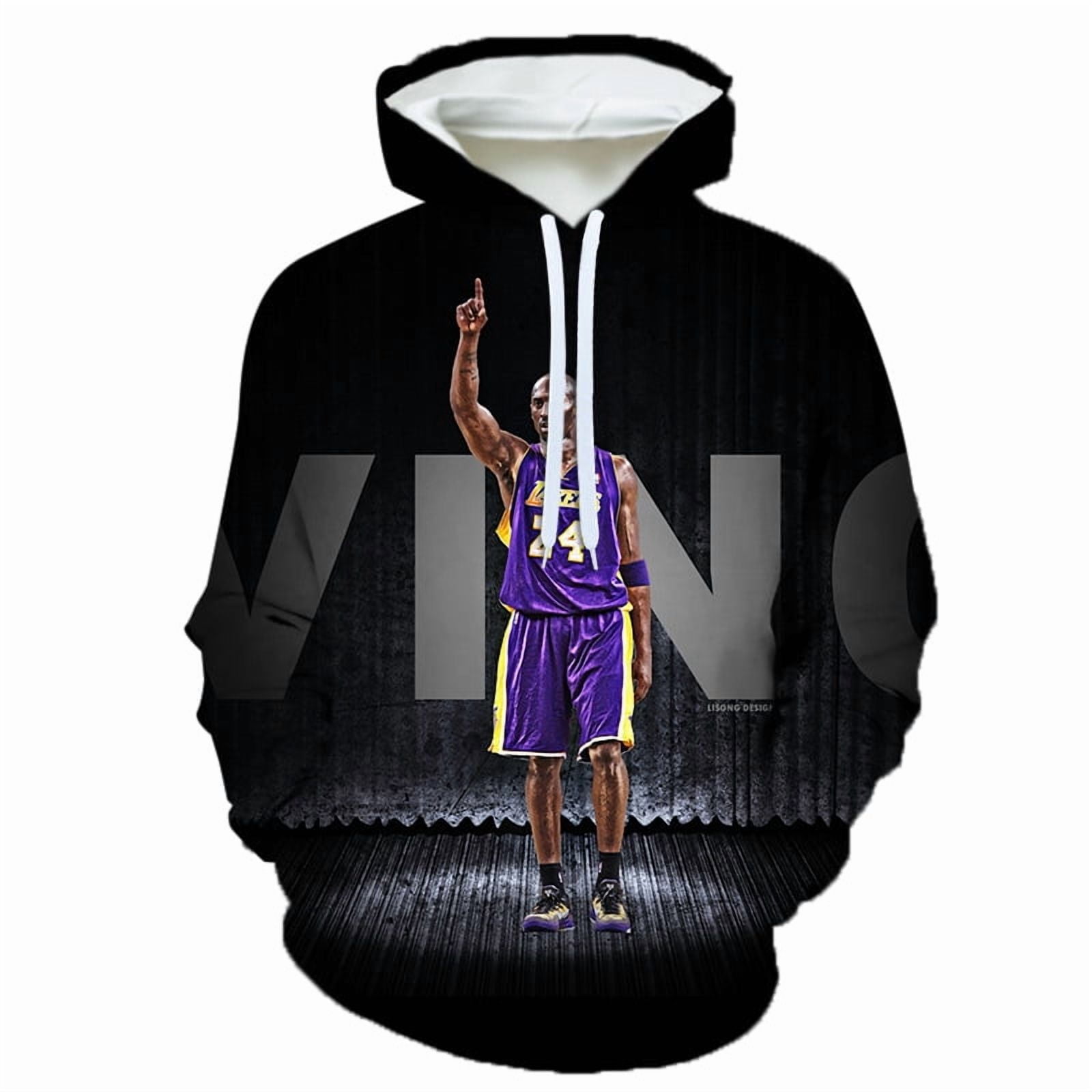 Men's Digital Printing 3D Kobe Bryant Hooded Sweatshirt - Walmart ...