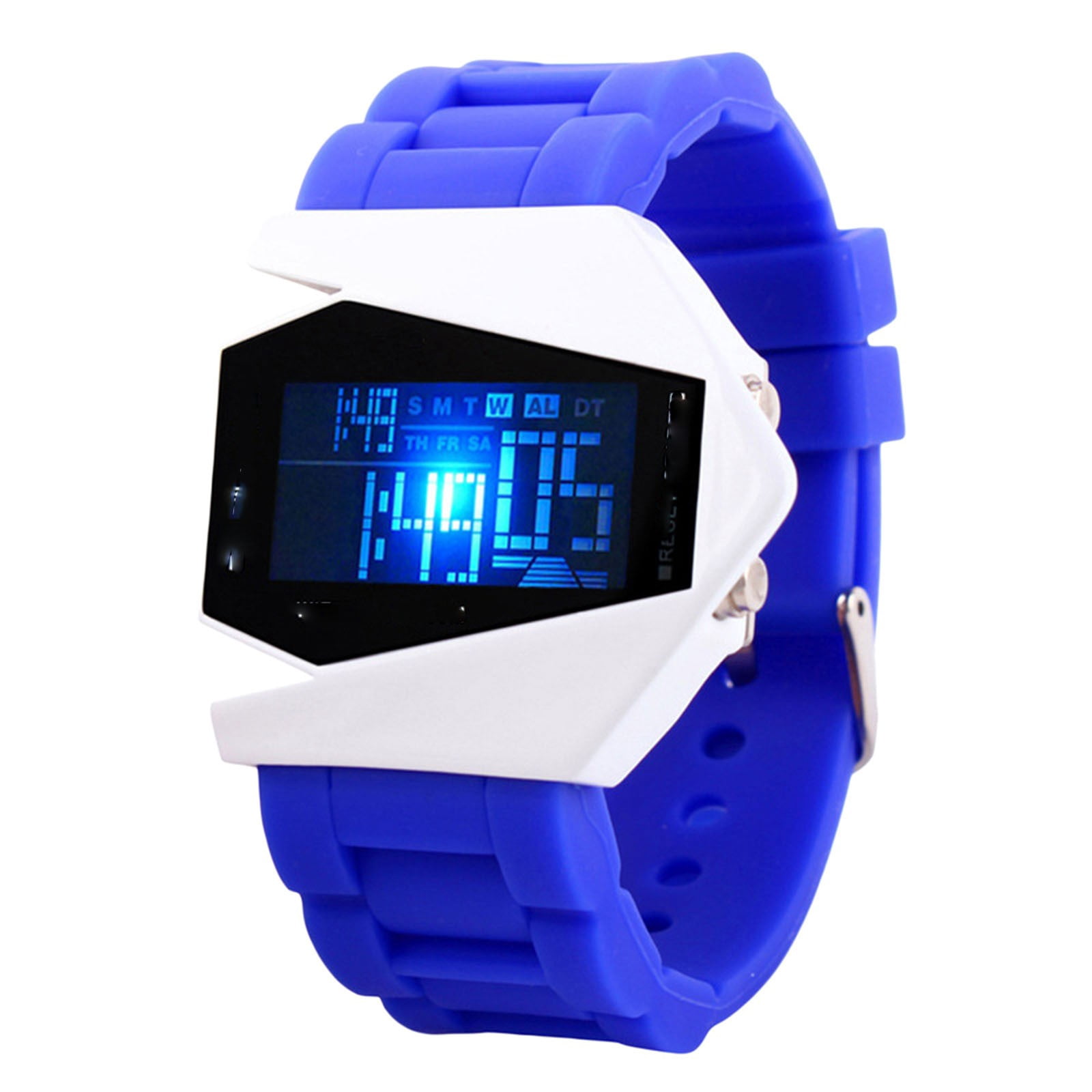 Men's Digital Sports Watch With Multifunction Night Light Silicone ...