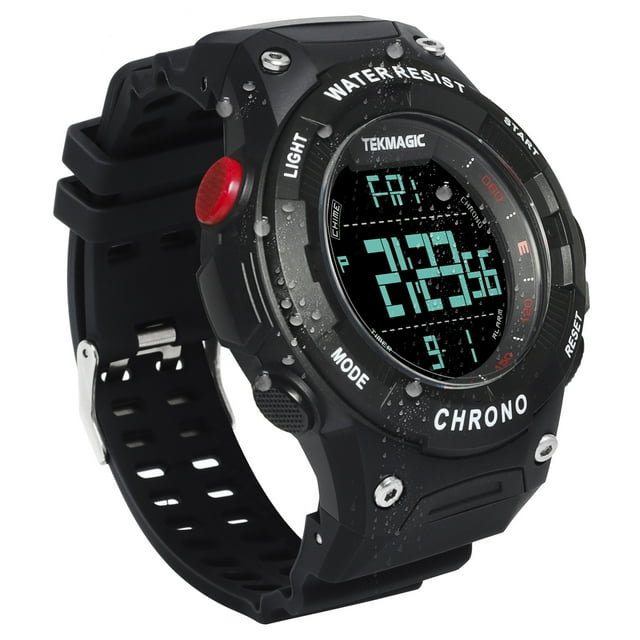 Men’s Digital Sports Watch Suitable for Swimming and Diving 10 ATM ...