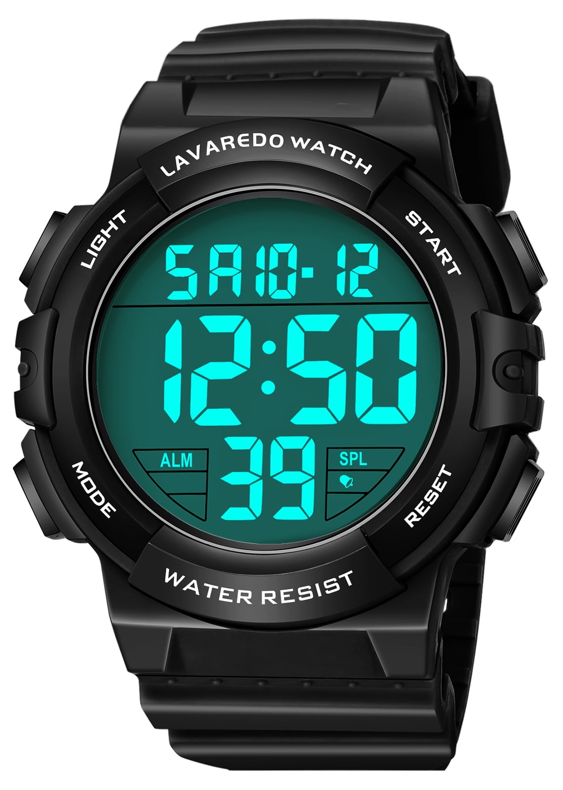 Men's Digital Sports Watch With Stopwatch/Alarm/Dual Time/ LED ...