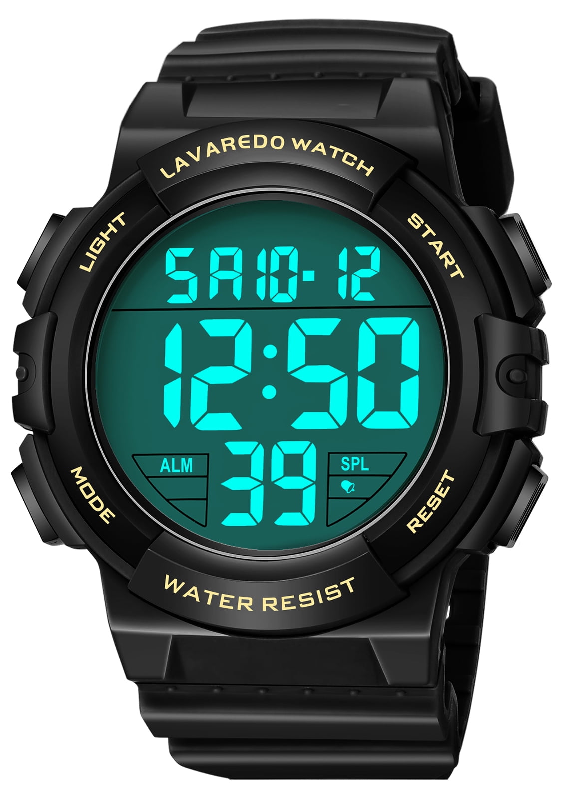 Men's Digital Sports Watch With Stopwatch/Alarm/Dual Time/ LED ...