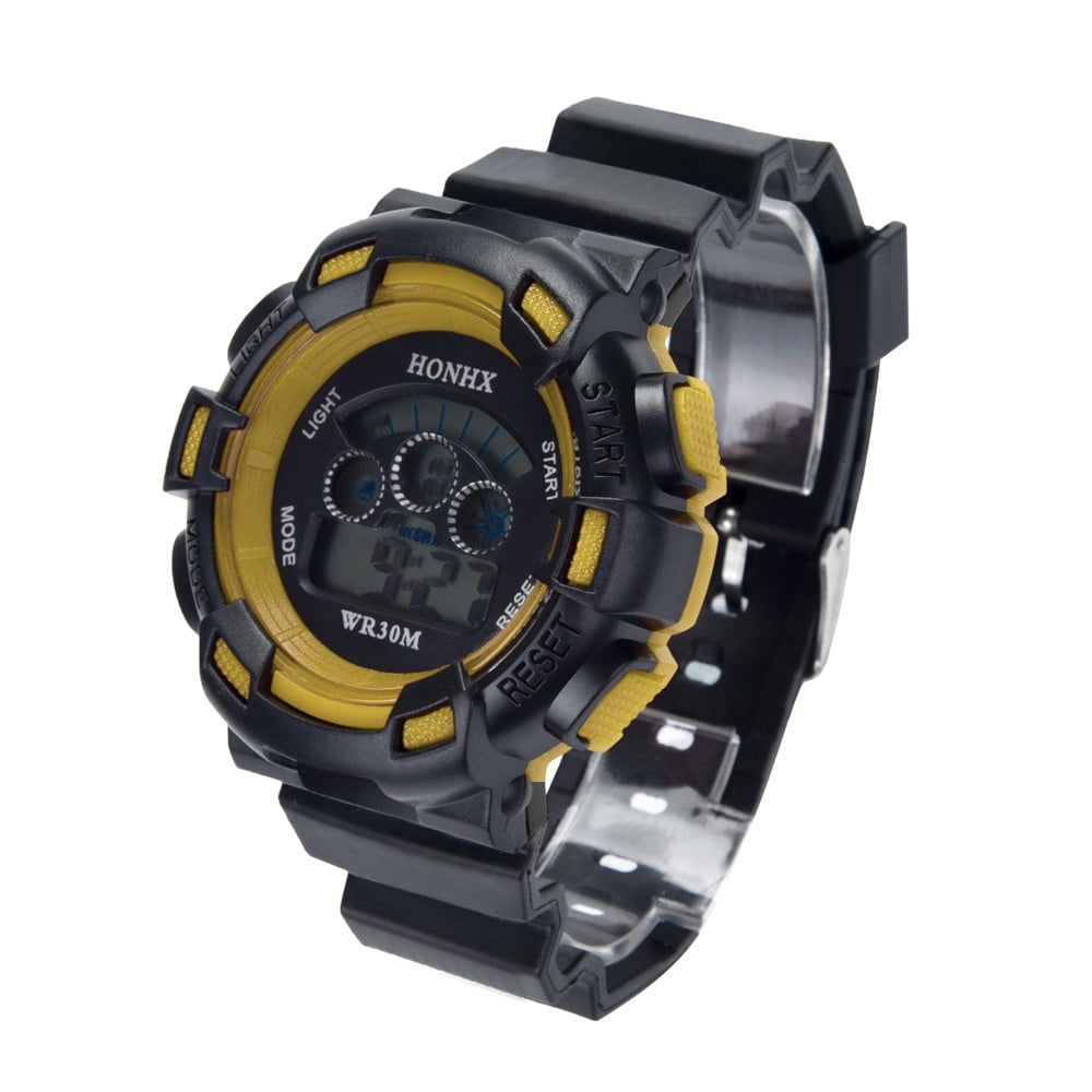 Men's Digital Watch Ultra-Thin Minimalist Wrist Watch Digital LED ...
