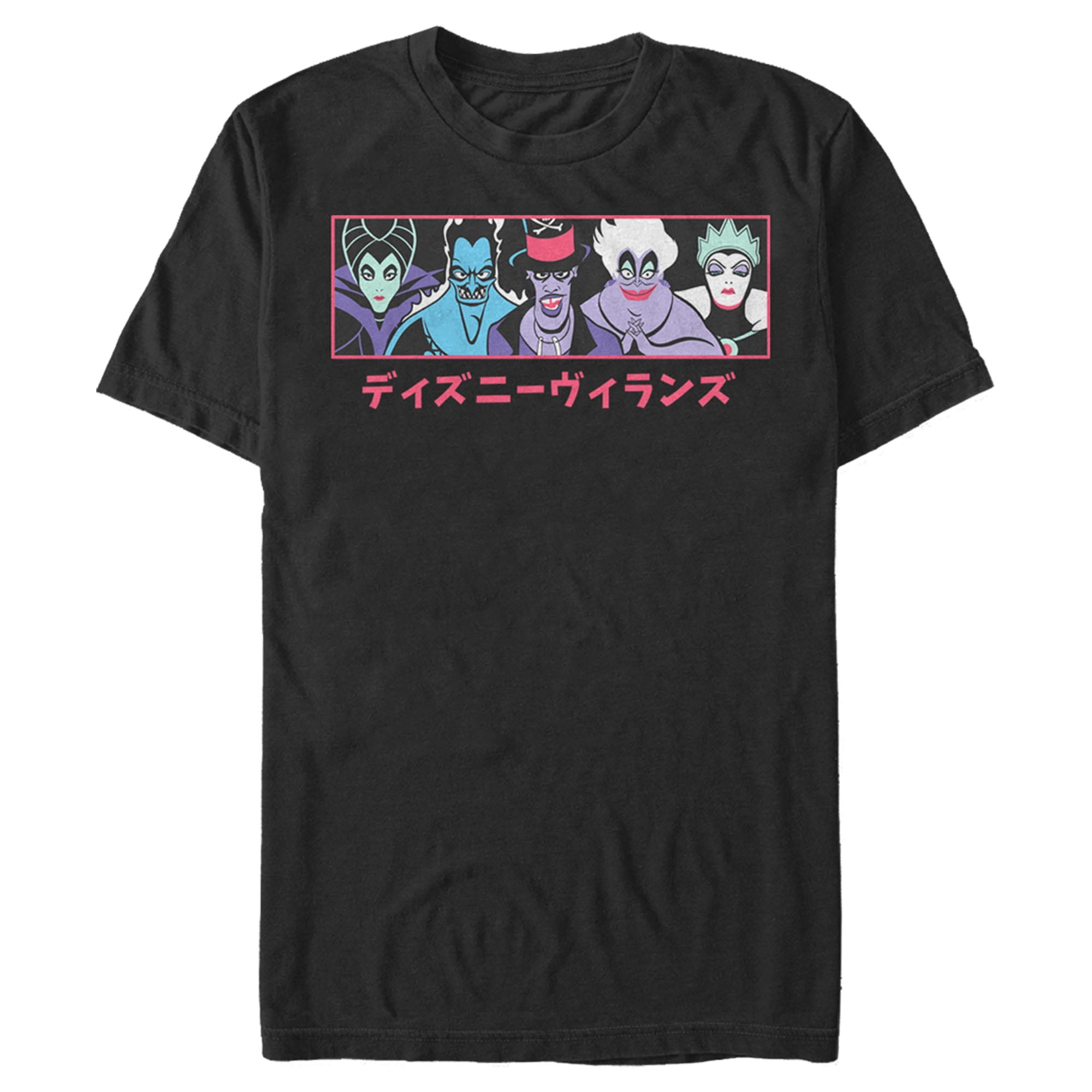 Men's Disney Evil Character Panel Graphic Tee Black 4X Large - Walmart.com