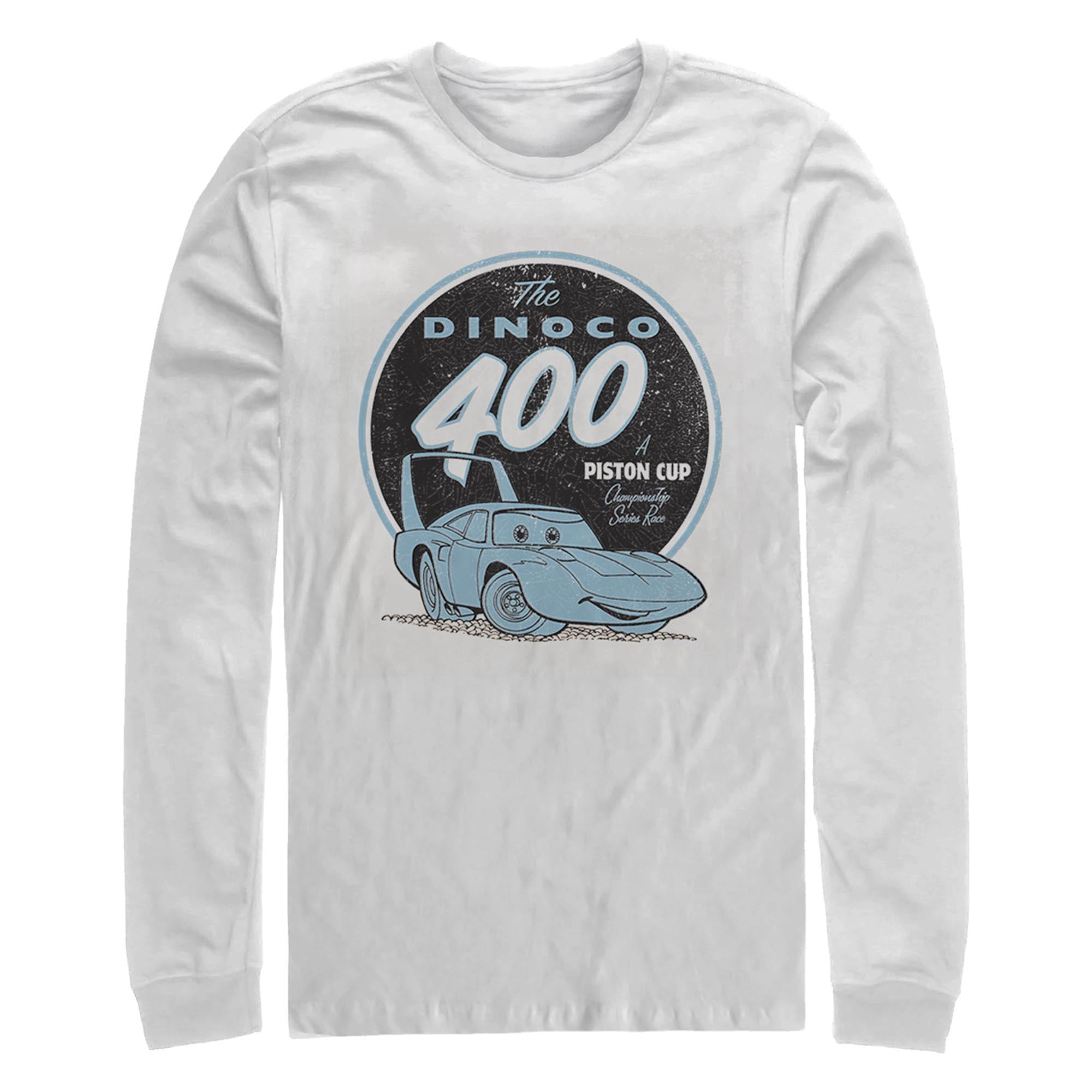 Men's Disney / Pixar Cars The King Dinoco 400 Series Tee Color: White ...