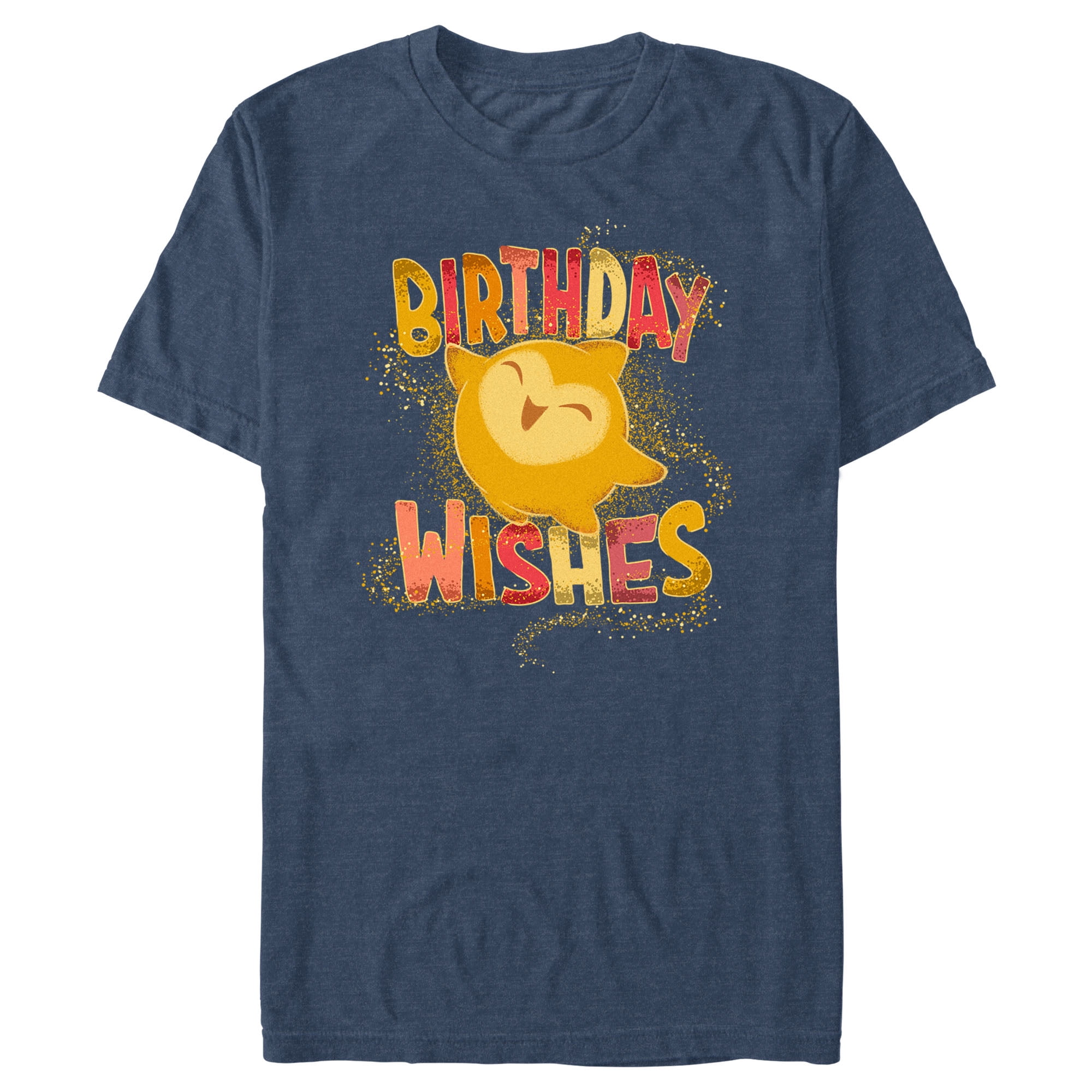 Men's Disney Wish Star Birthday Wishes T-Shirt - Navy Blue Heather ...