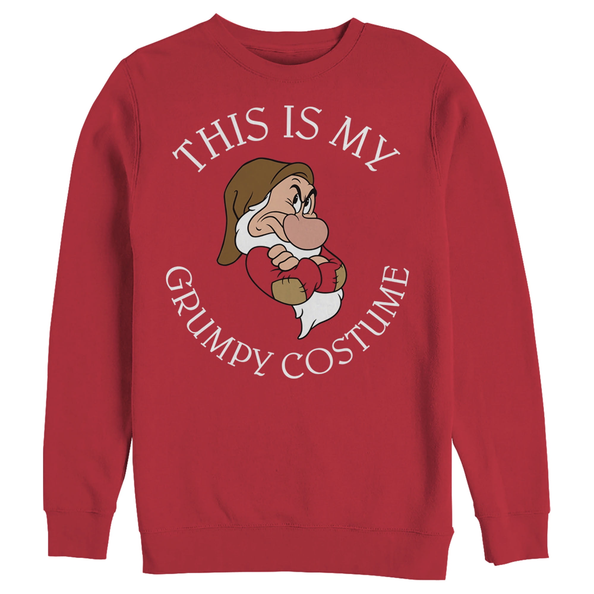 Men's Disney's Snow White This Is My Grumpy Costume Halloween Fleece ...