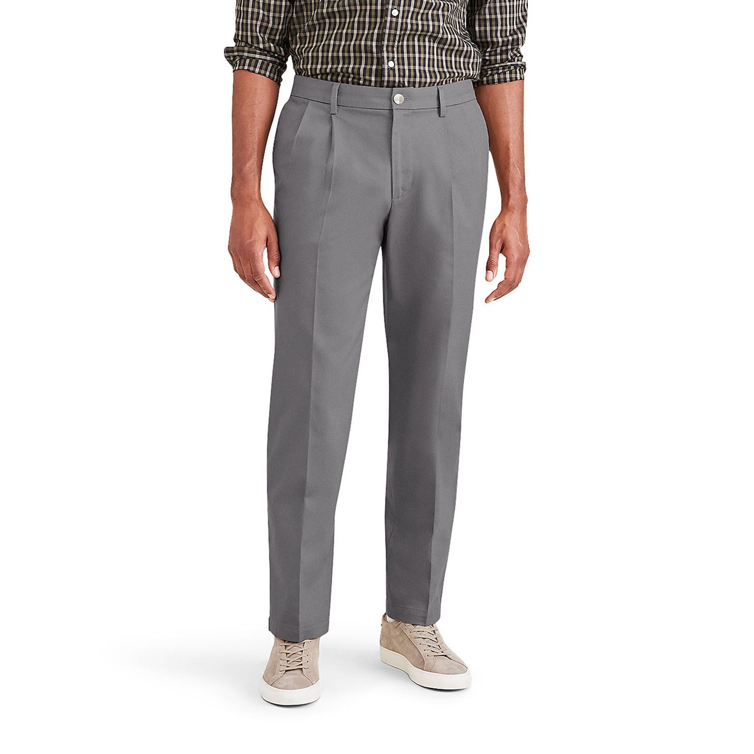 Men's Dockers Signature Iron Free Stain Defender Classic-Fit Khaki ...
